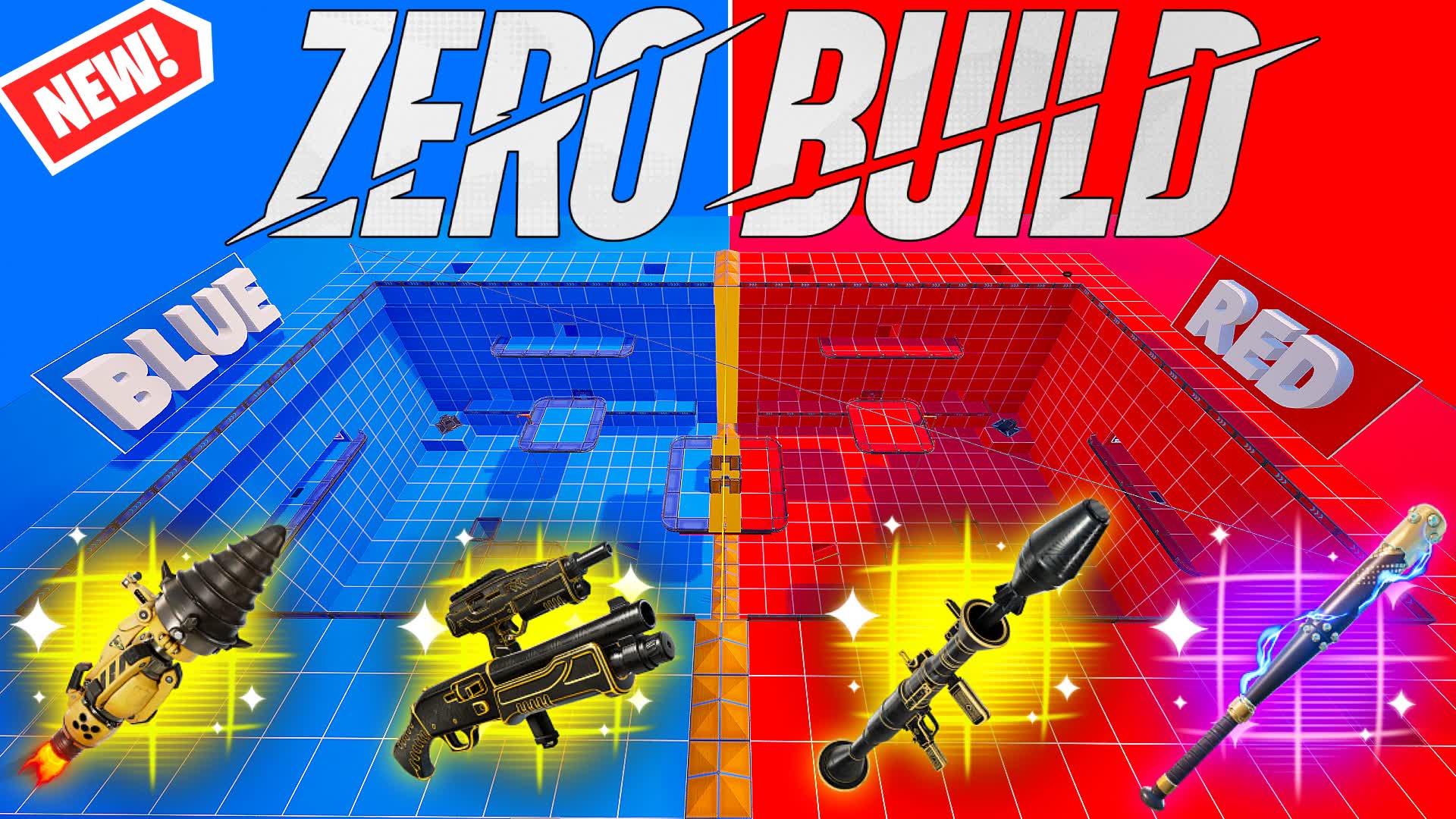 BASE 🔴RED VS BLUE🔵CERO BUILD 7323-2984-3640 by maikwan1 - Fortnite ...