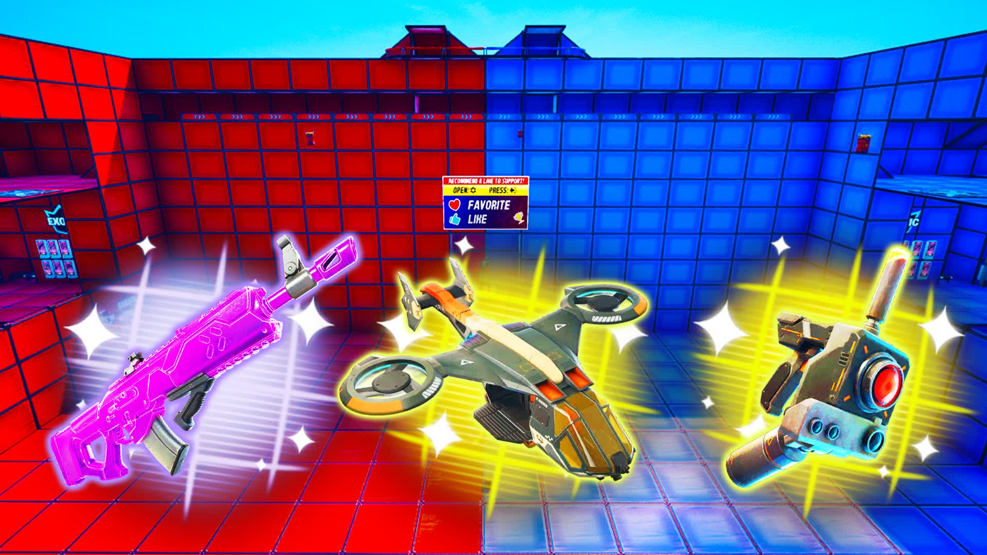 SUPER MEGA [CHAOS] RED VS BLUE 🔴🔵 4272-0599-1548 by trapfnbr - Fortnite ...