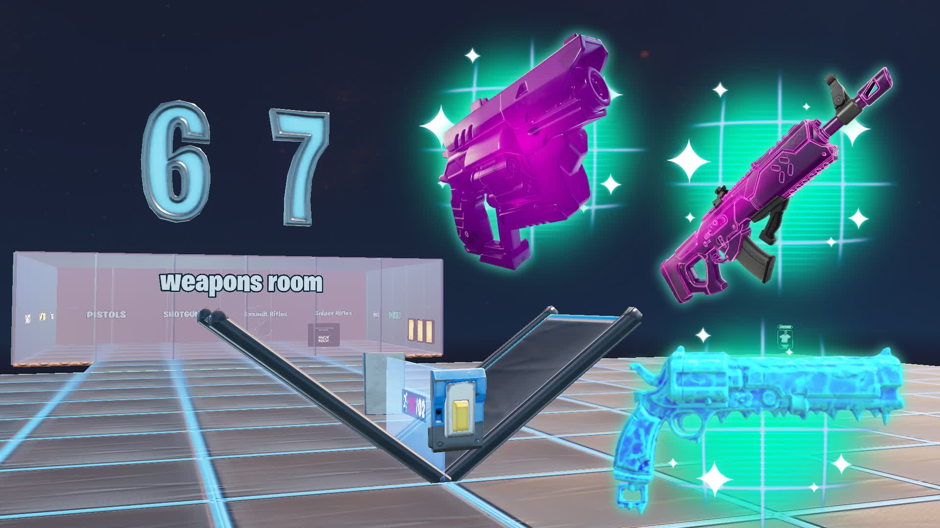 1V1 6-7 MAP WITH EVERY GUN 4379-1494-4427 by kemdzil - Fortnite