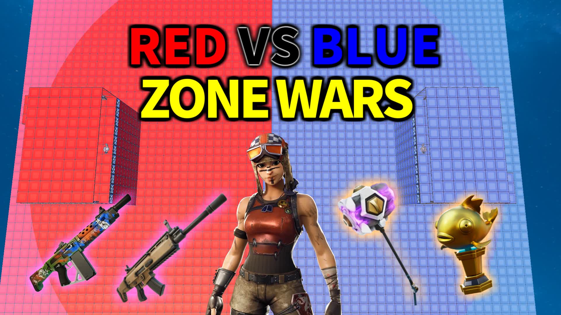 🥵RED VS BLUE🌀ZONE WARS 5295-7048-0418 by hirao - Fortnite Creative Map ...