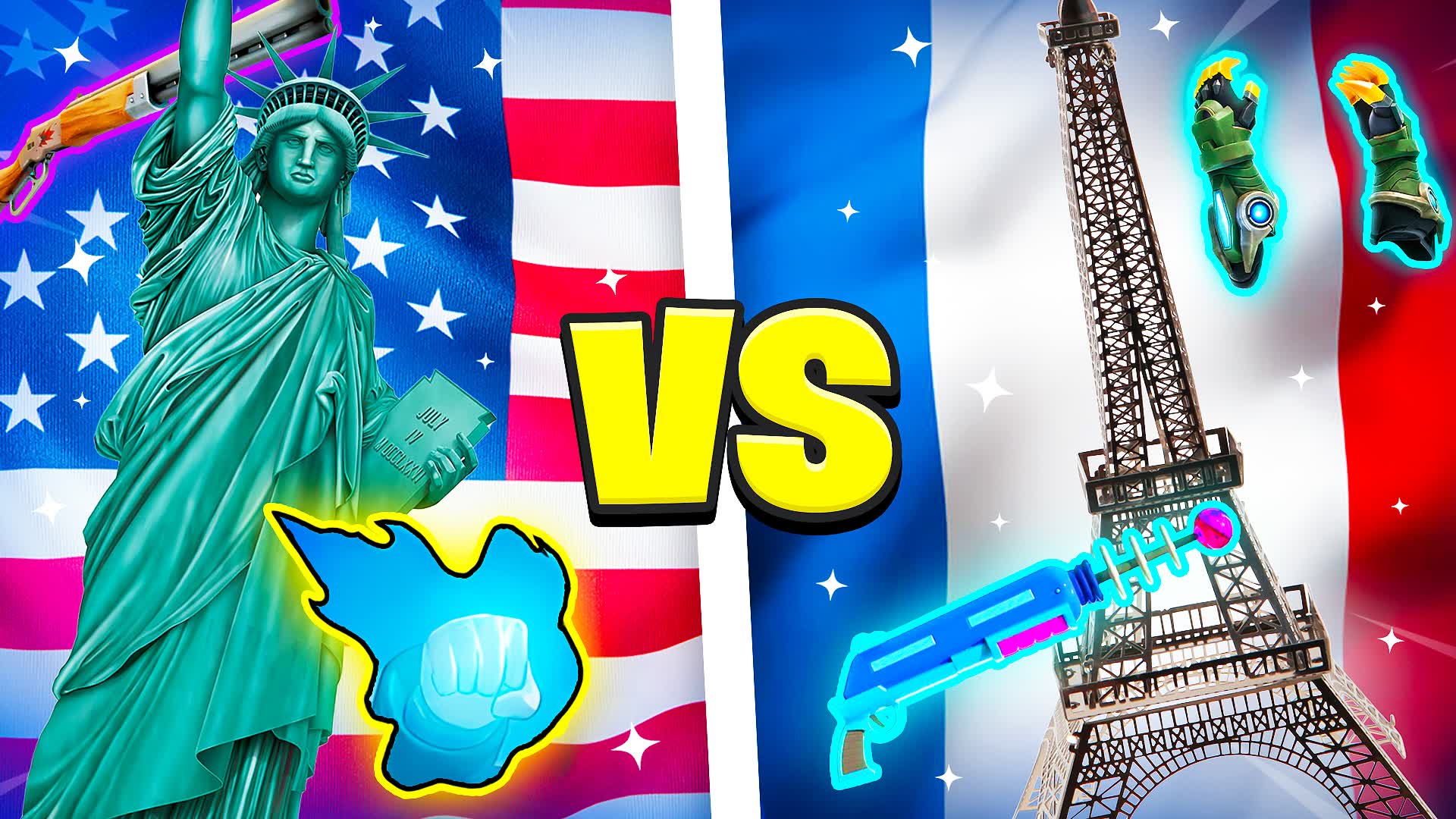 🆕United States VS France🔴vs🔵 3924-9584-4602 by ovt94 - Fortnite ...