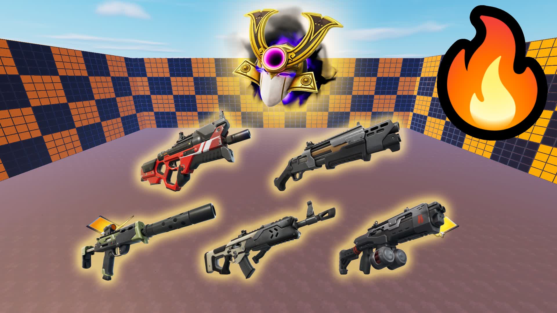 EVERY GUN PVP 2770-8707-1428 by jordanyjaxxen - Fortnite Creative Map Code - Fortnite.GG