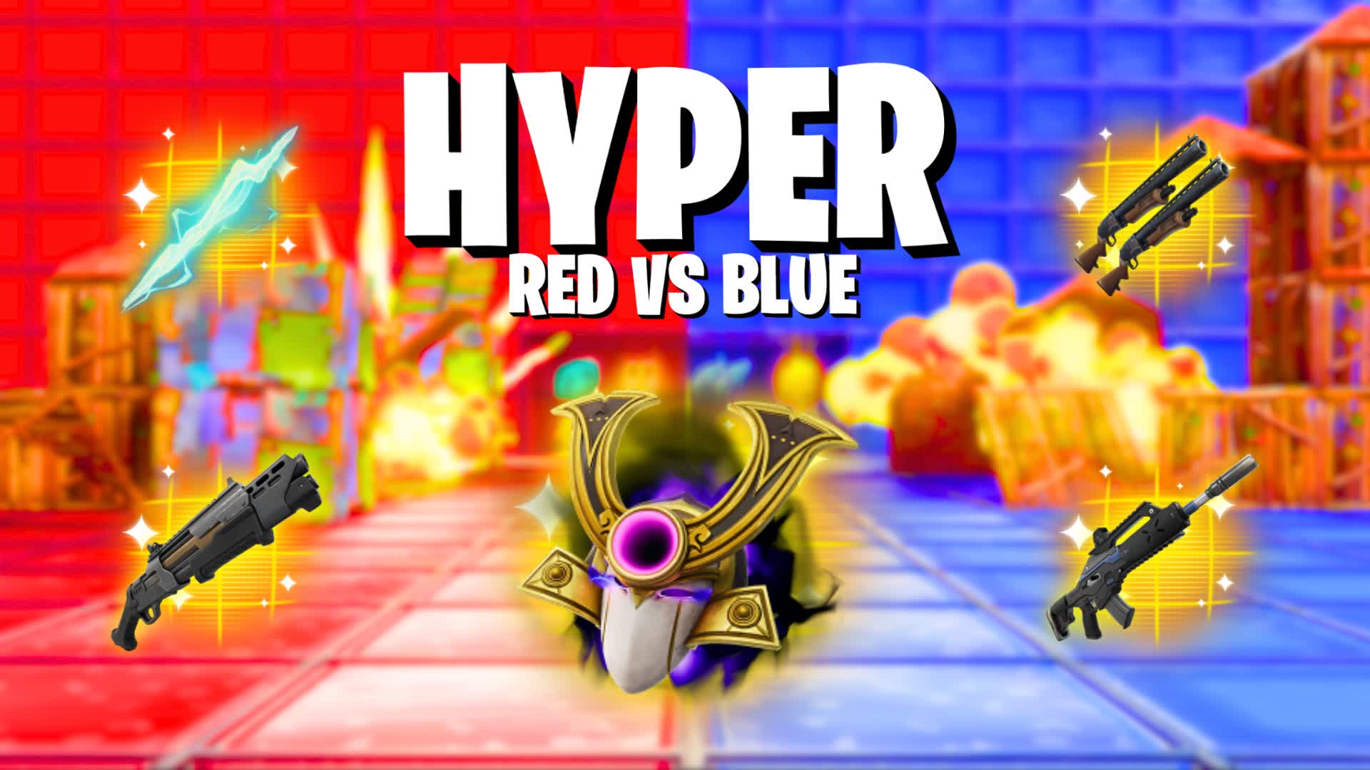 HYPER RED VS BLUE 🔴🔵 3991-2442-0241 by tensh - Fortnite Creative Map ...
