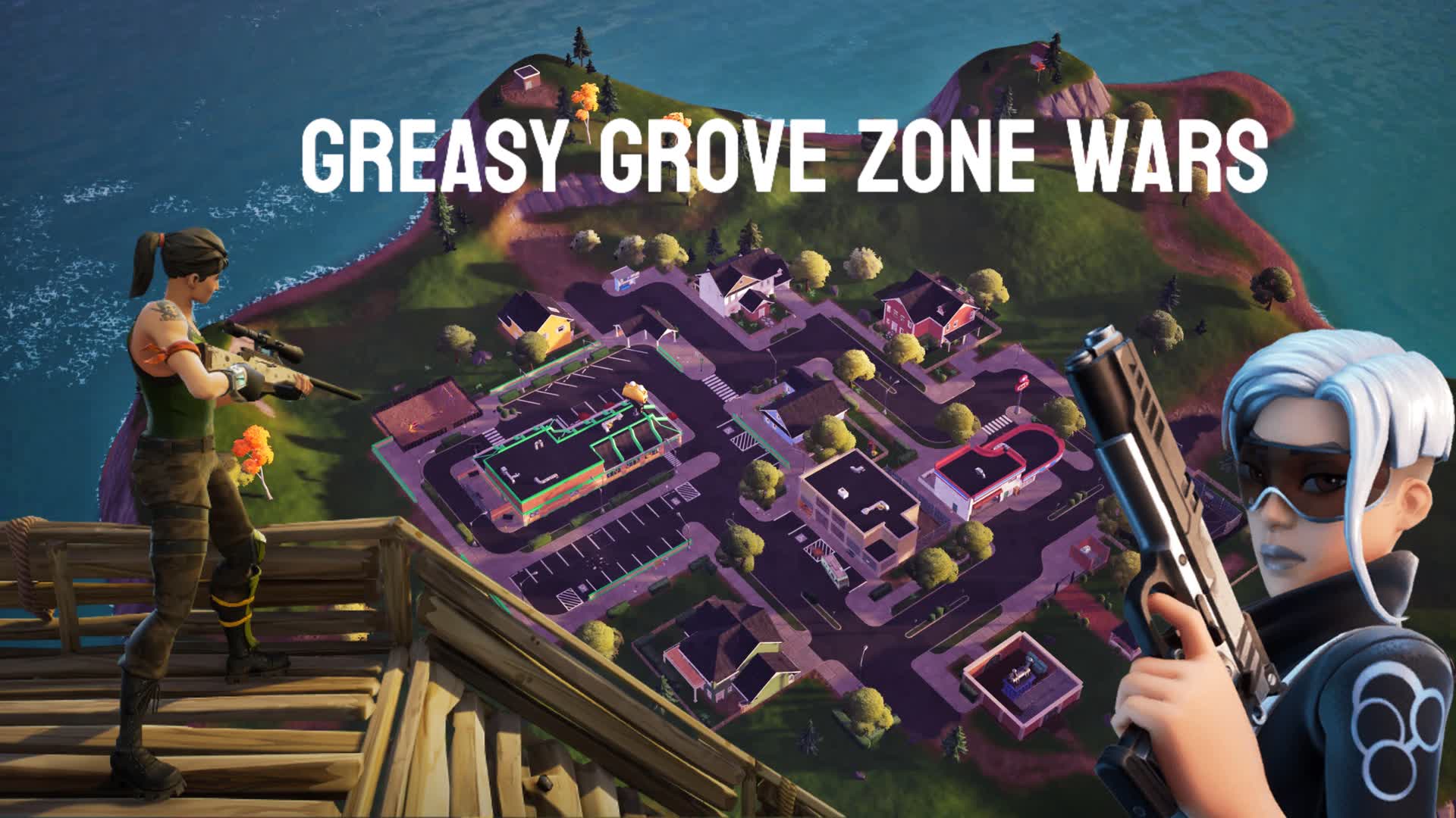 ZR1XYY’S GREASY GROVE ZONE WARS 1388-8965-0040 by zr1xyy - Fortnite Creative Map Code - Fortnite.GG