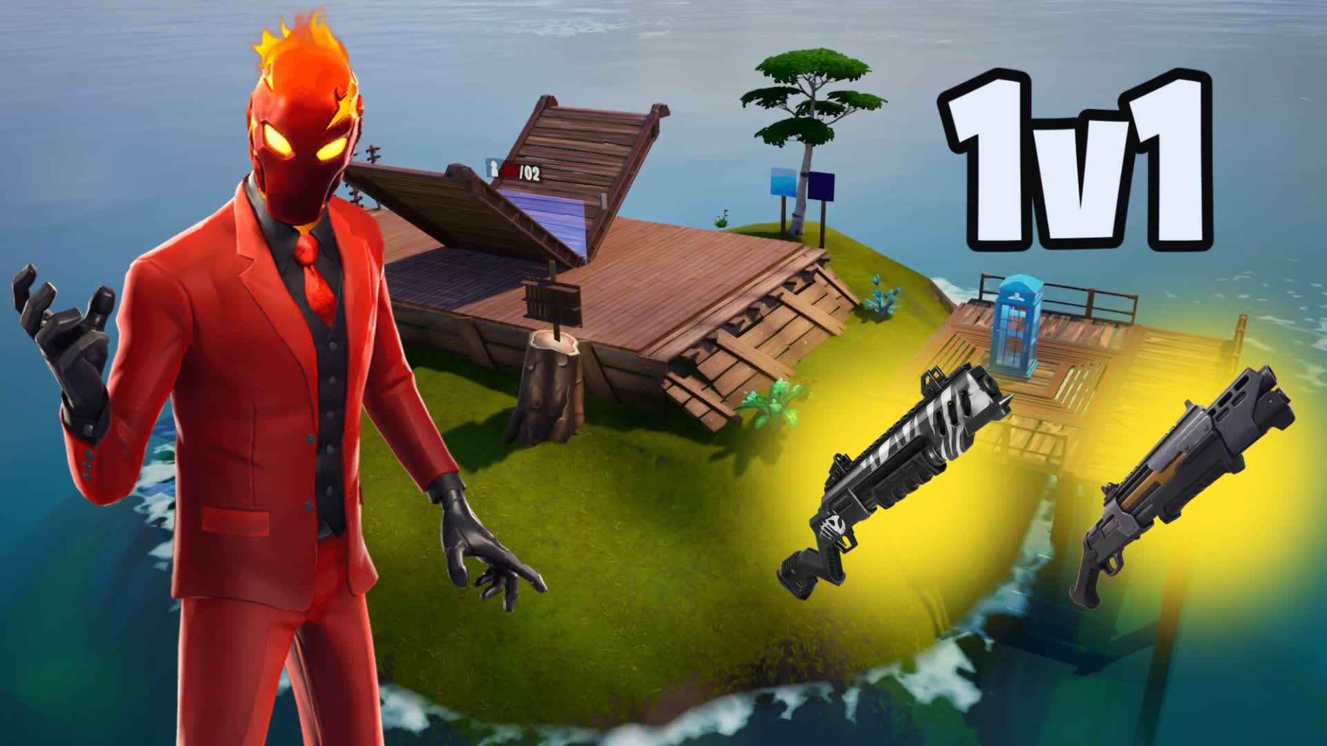 zedon 1v1 0069-6651-3755 by zedon - Fortnite Creative Map Code - Fortnite.GG