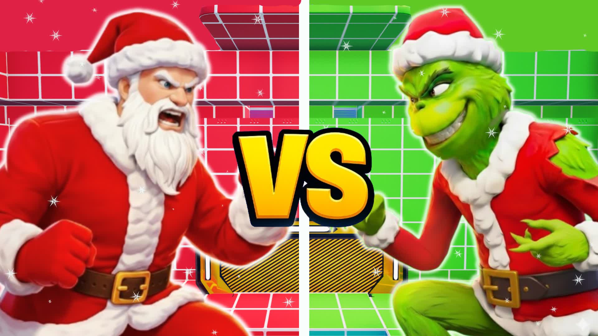 SANTA VS GRINCH RED VS BLUE🔴🔵 CRAZY 3568-2301-6837 by gangiii ...