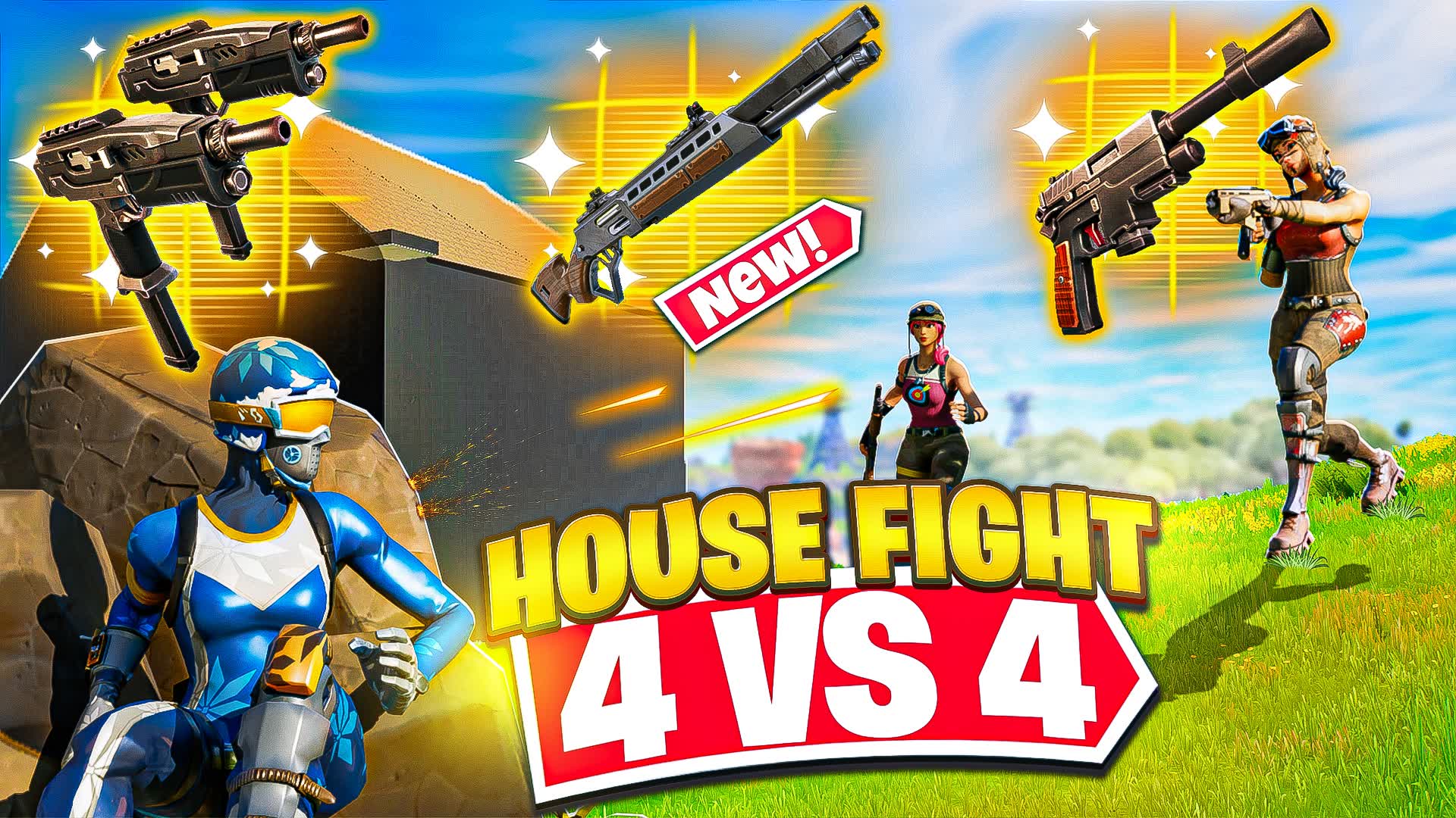 🏠 House Fight - 4V4 6056-0038-7361 by mh0 - Fortnite Creative Map Code - Fortnite.GG