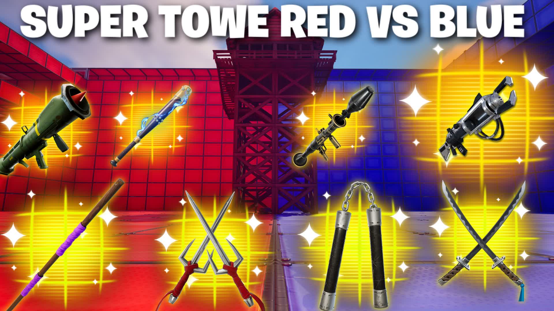 🔴 SUPER TOWER RED VS BLUE 🔵 5949-4198-7293 by yd_05 - Fortnite Creative ...
