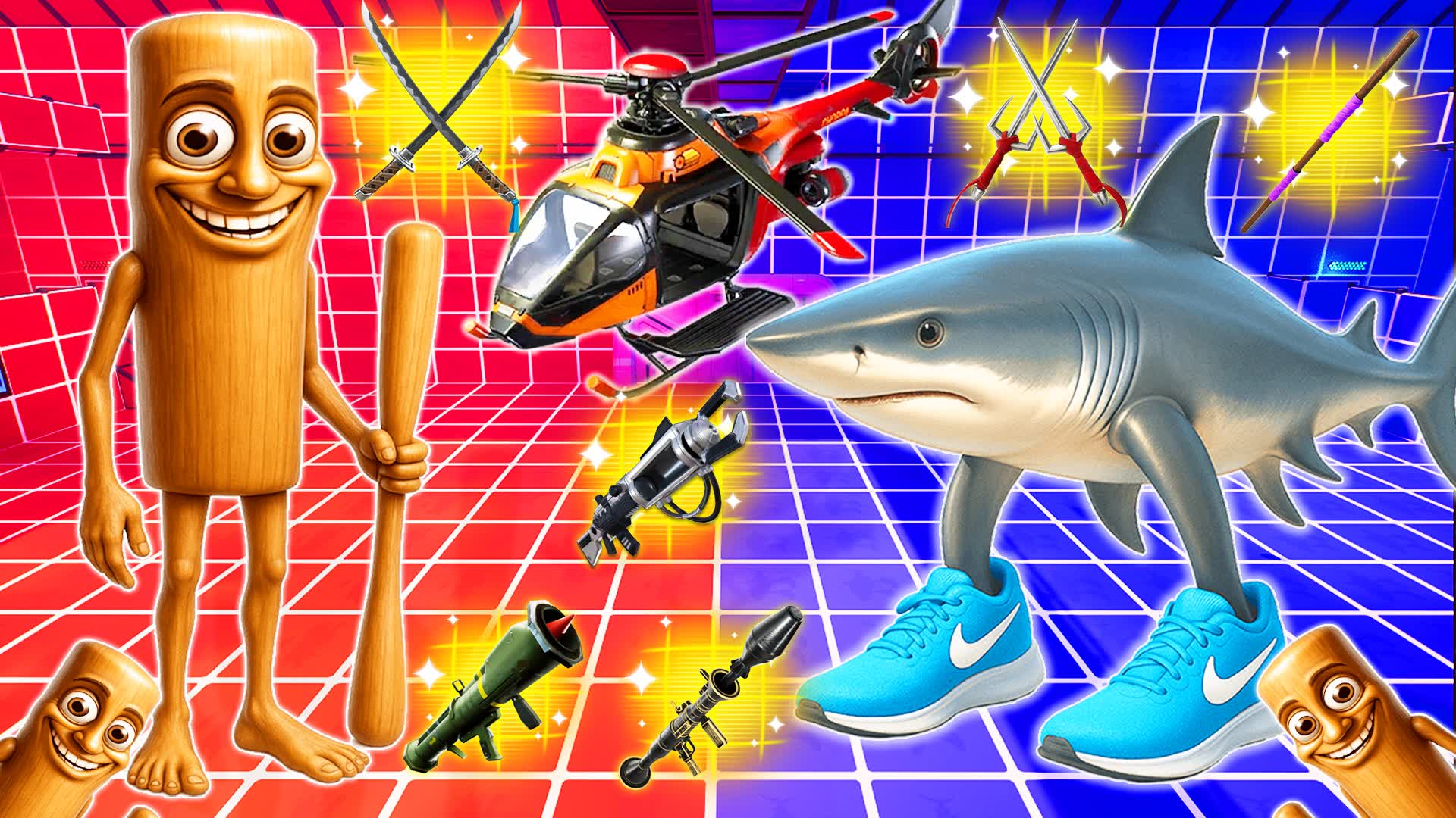 🧠 BrainRot Tung Sahur 🔴Red Vs Blue🔵 0382-2739-5207 by thlt - Fortnite ...