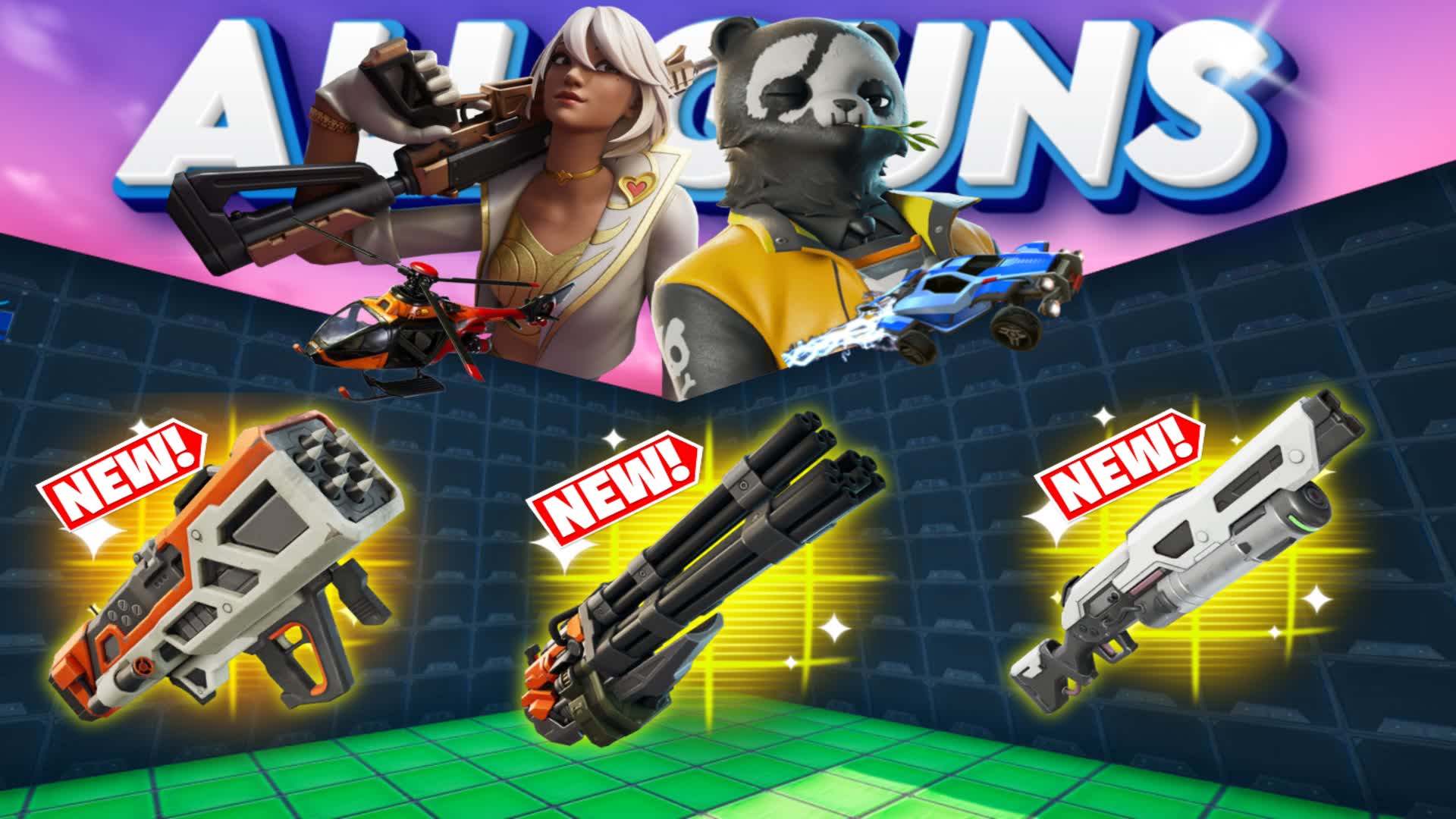 CRAZY FFA 1V1 - ALL GUNS & VEHICLES 2214-9359-3374 by vnxx - Fortnite