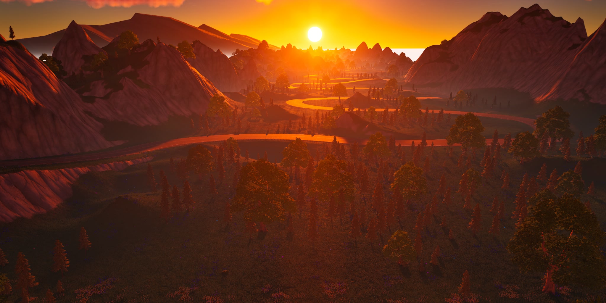 The Long and Winding Road: Sunset Drive 6098-4953-0229 by acid9 - Fortnite Creative Map Code ...