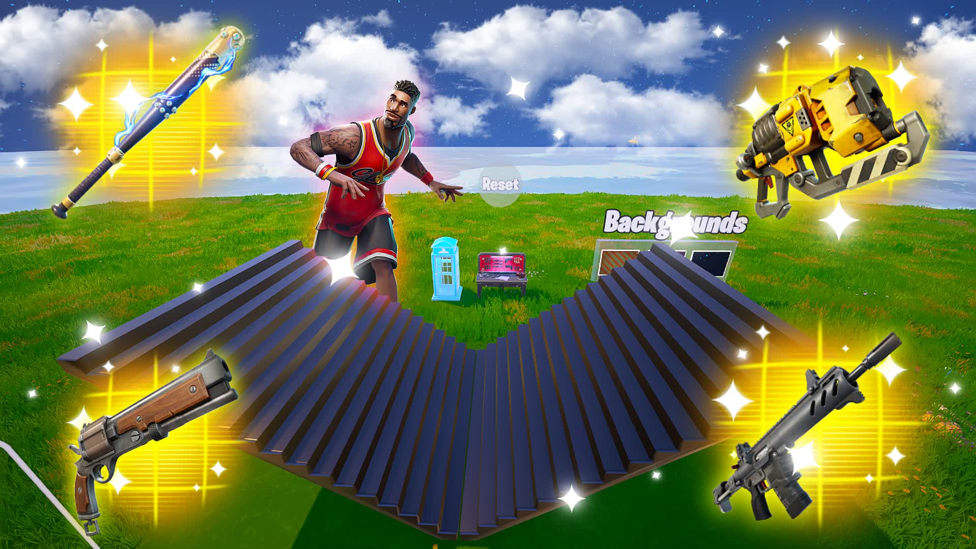 1V1 WITH SUPER AIM 8245-6984-5504 by greekninja30 - Fortnite Creative Map Code - Fortnite.GG