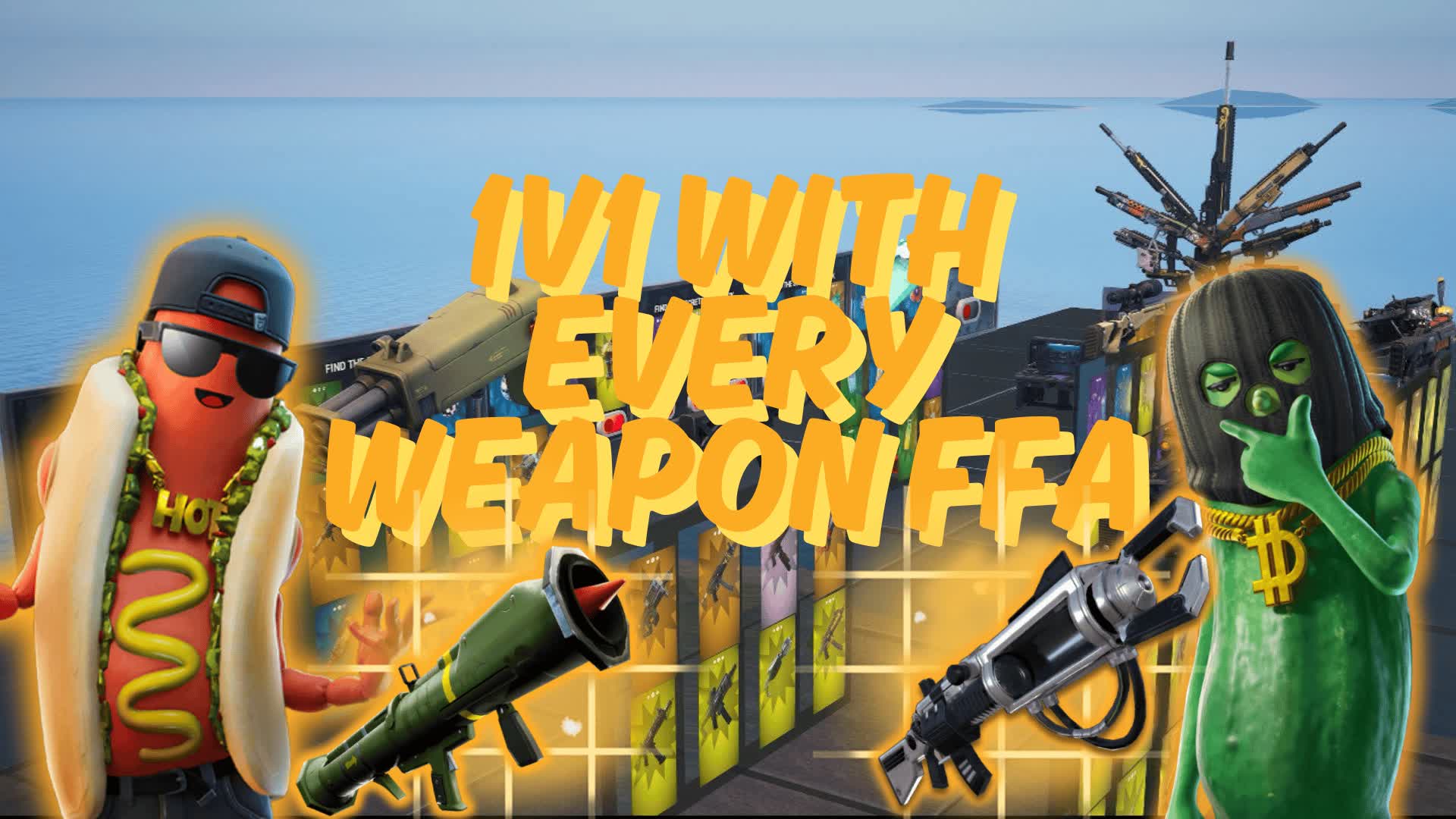 1V1 WITH EVERY WEAPON FFA 8138-5877-1648 by yearout - Fortnite Creative Map Code - Fortnite.GG