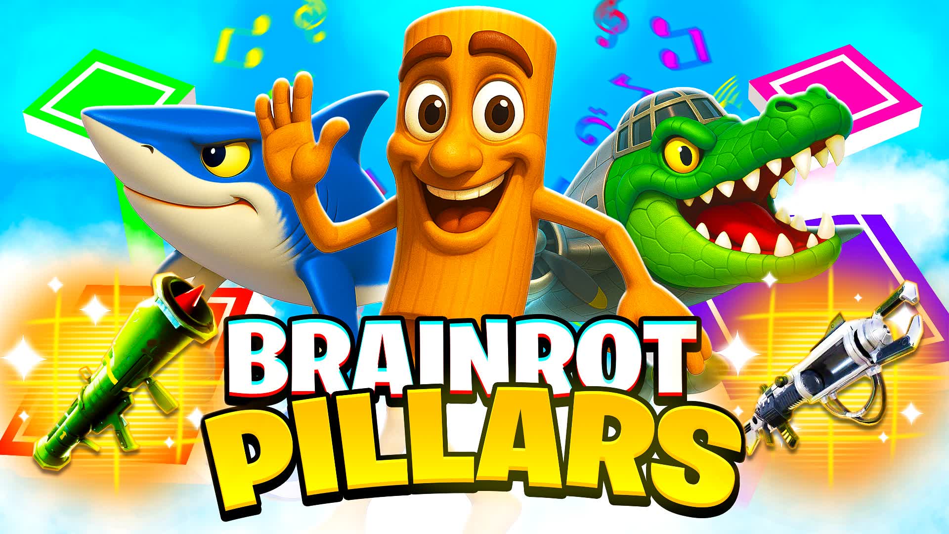 TIKTOK BRAINROT MEME PILLARS! 🐭 0353-2132-7726 by sheikhson - Fortnite