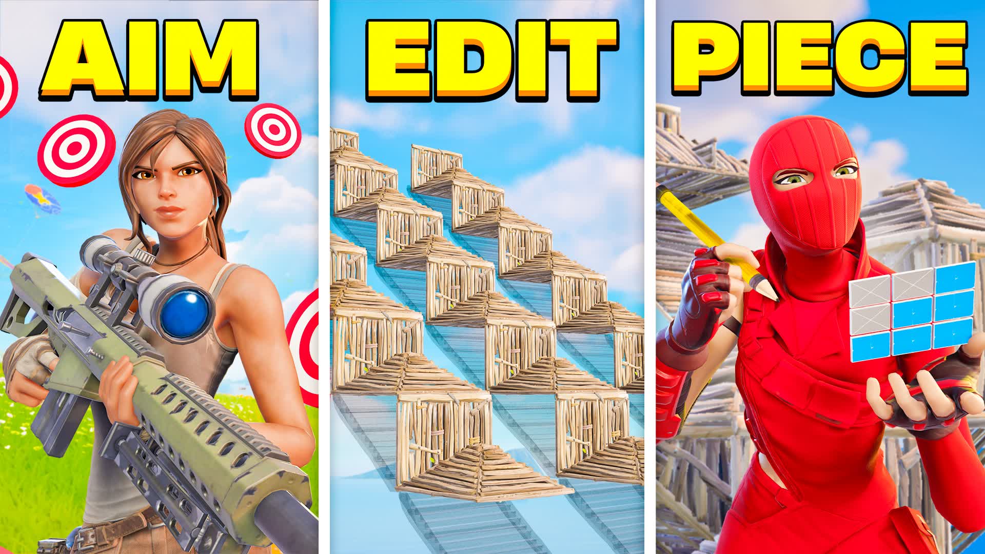 🎯Aim Edit Piece Control & 1v1 Freebuild 2334-5796-4135 by claw7 - フォートナイト