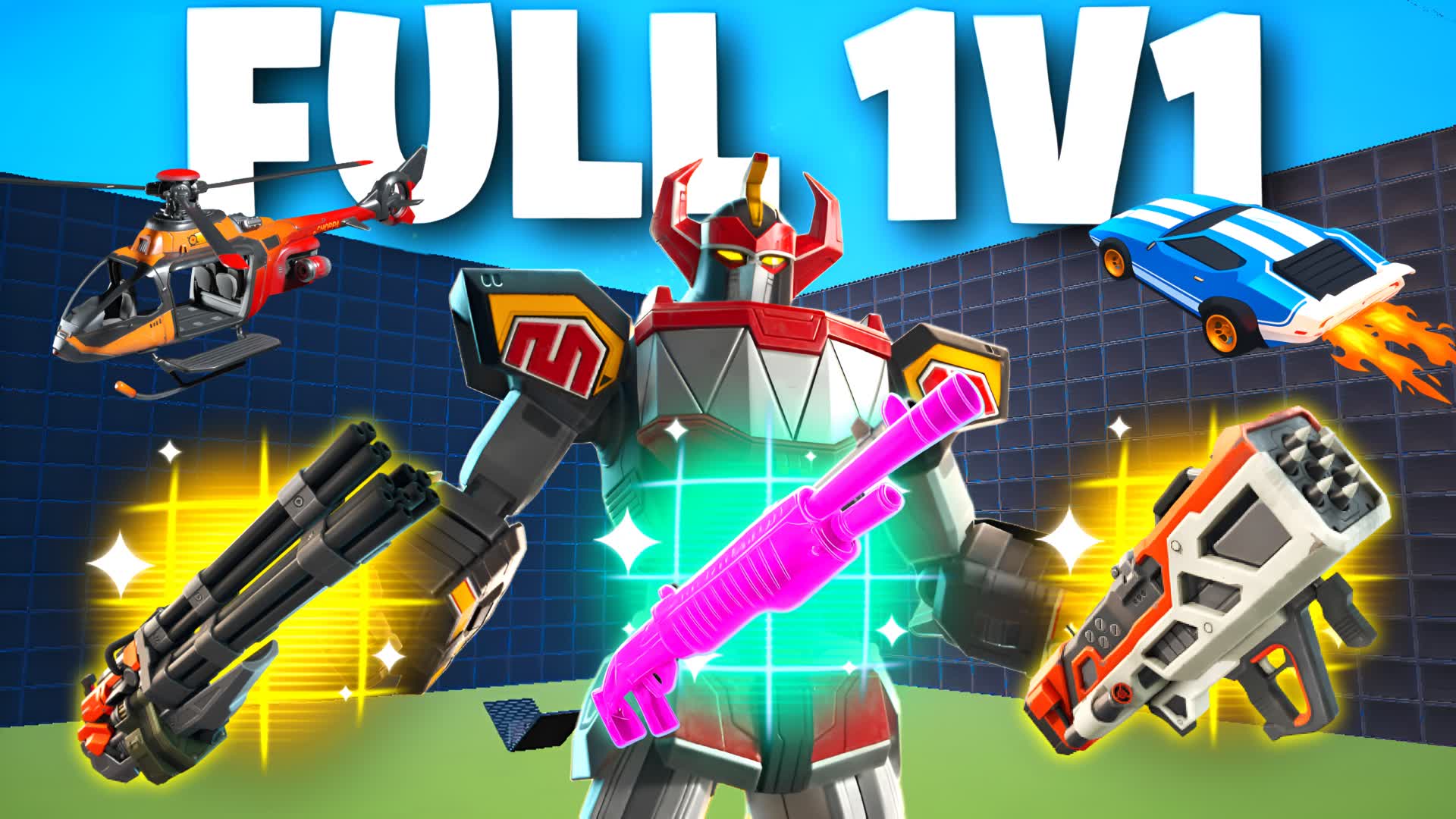 FULL 1V1 ALL GUNS & VEHICLES 7375-1126-8961 by santengup - Fortnite Creative Map Code - Fortnite.GG