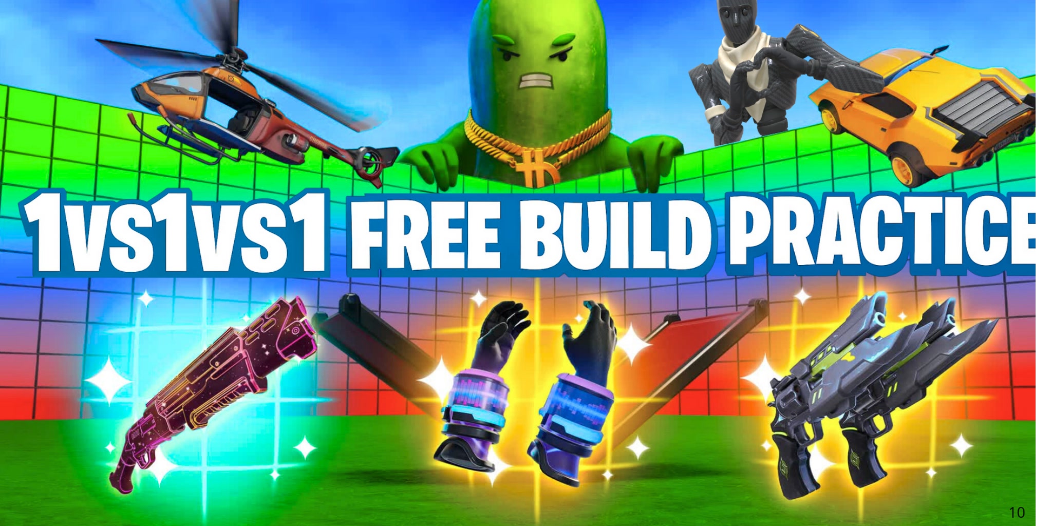 1vs1vs1 FREE BUILD PRACTICE 8641-1534-4321 by meta120 - Fortnite ...