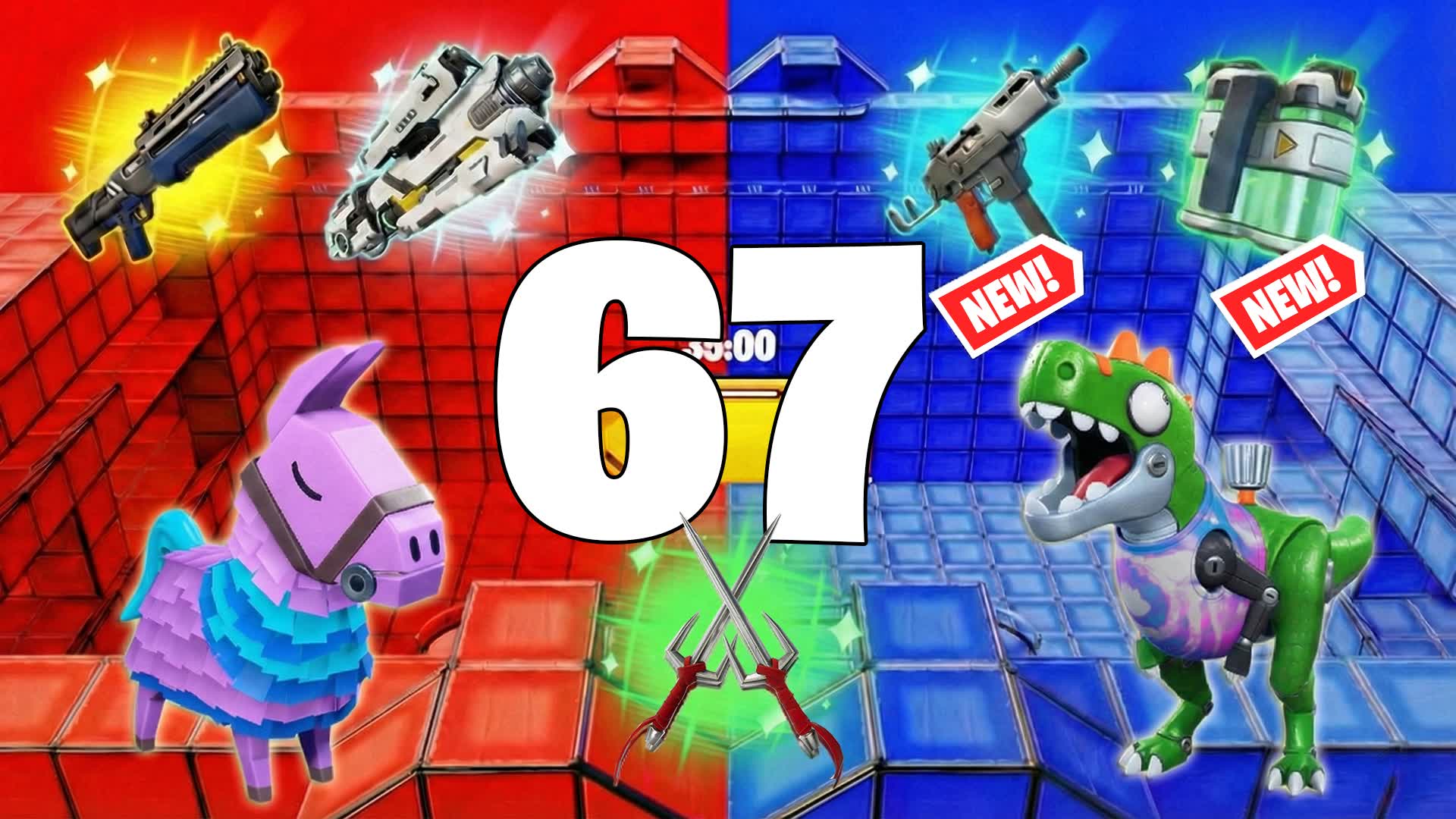 SKY RED VS BLUE 🔴🔵 TMNT 5885-5920-3083 by codeverse72 - Fortnite