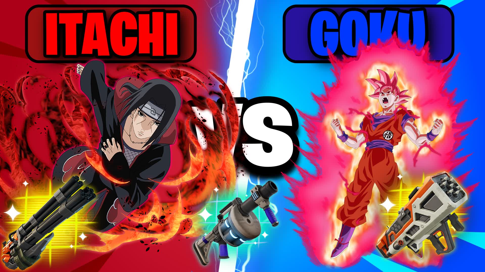 Amazing GOKU Vs ITACHI 🔴🔵 2159-2553-6304 by crazyngamer - Fortnite ...