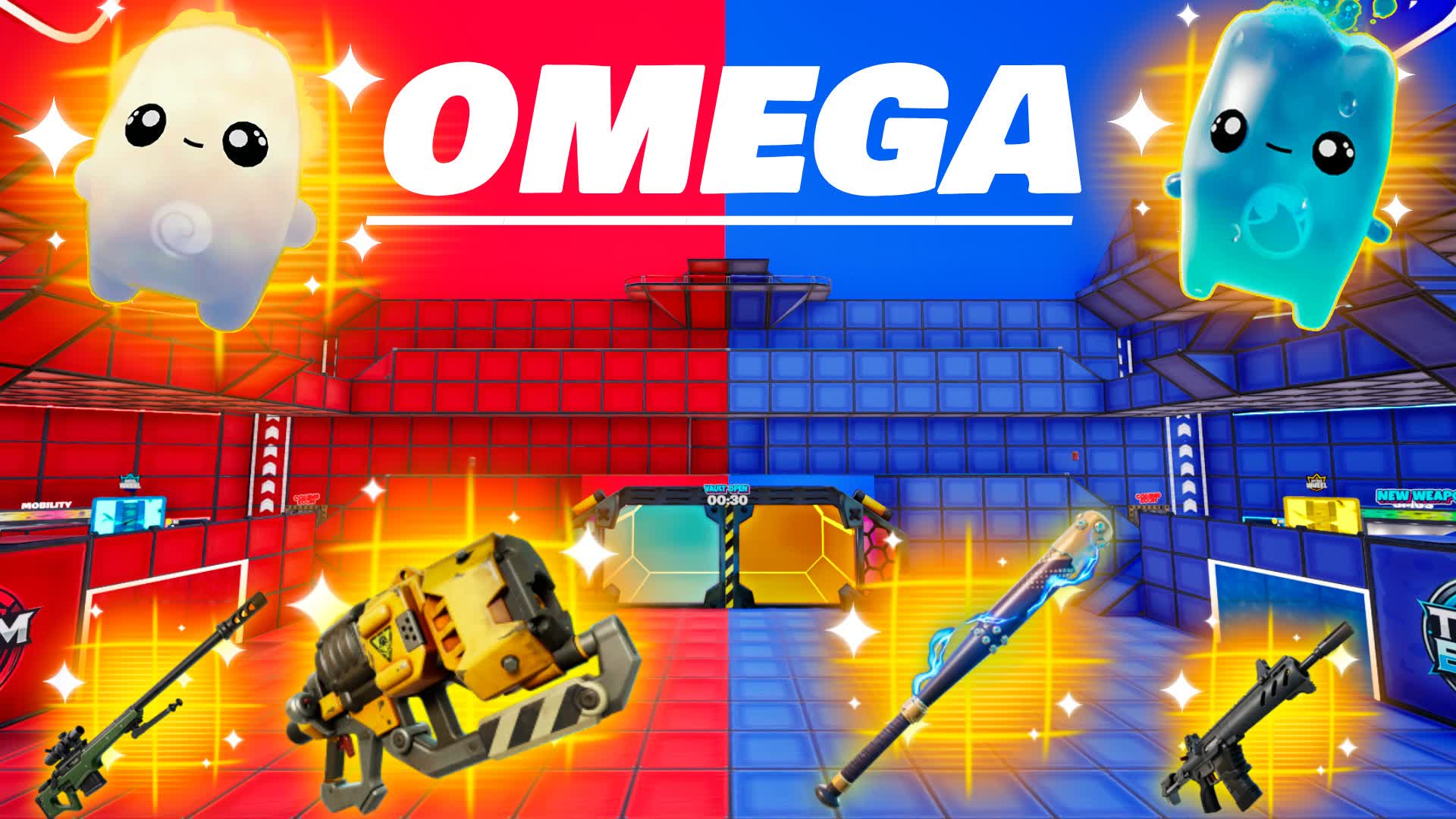 OMEGA RED VS BLUE 🔴🔵 9213-3536-7952 by cosmin.fn1 - Fortnite Creative ...