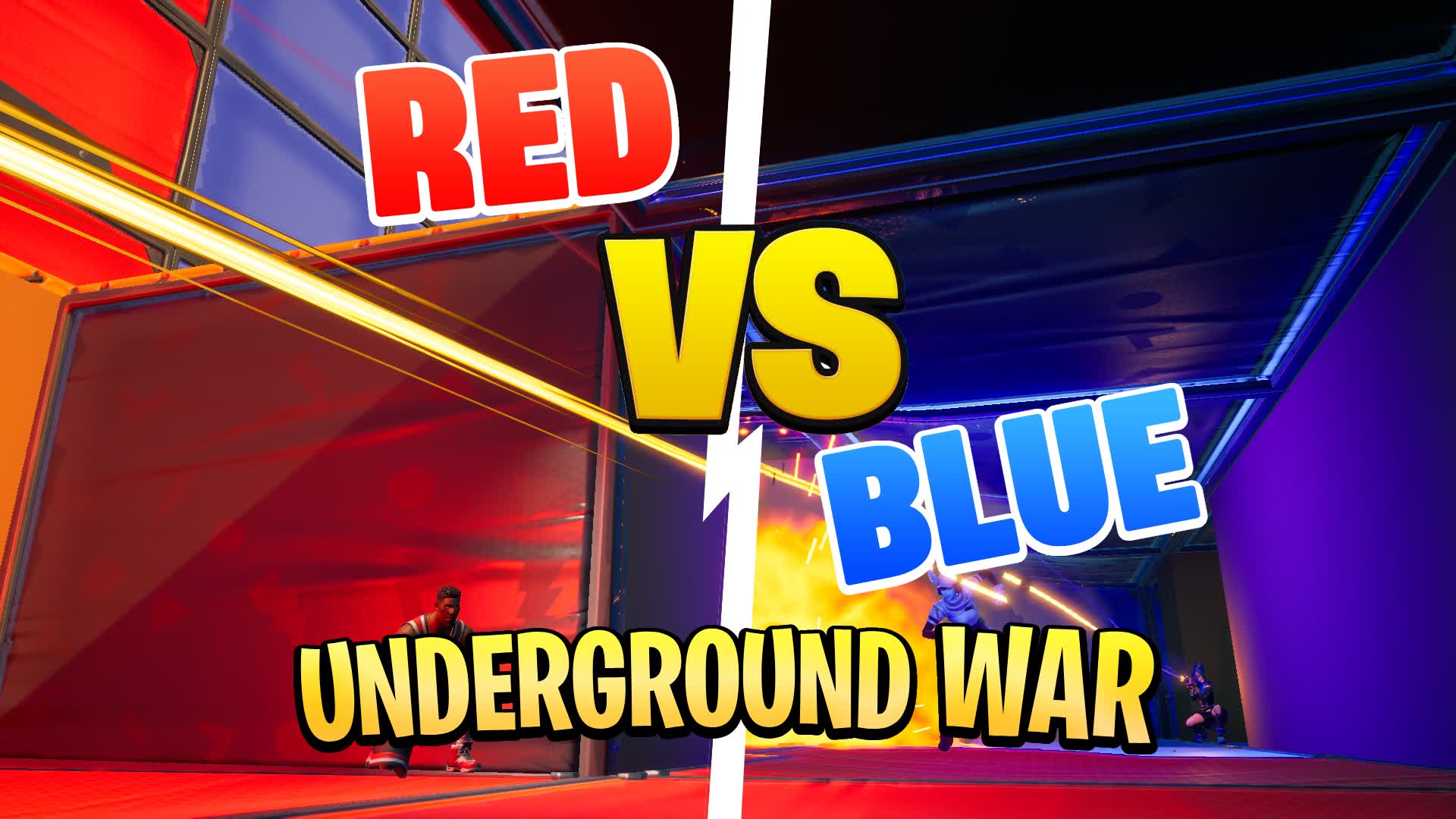 🔴 RED V BLUE 🔵 UNDERGROUND WAR 0414-2710-8814 by hottiealert - Fortnite ...
