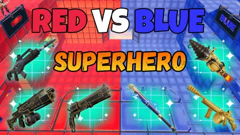 SUPERHERO RED VS BLUE 🔴🔵 3337-0940-2267 by we8 - Fortnite Creative Map ...
