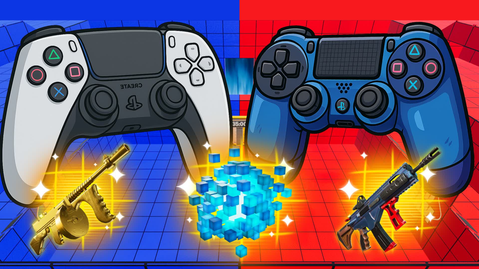 DOMINANTE - ROJO CONTRA AZUL 🔴🔵 1855-1711-7761, de marvy24 - Fortnite