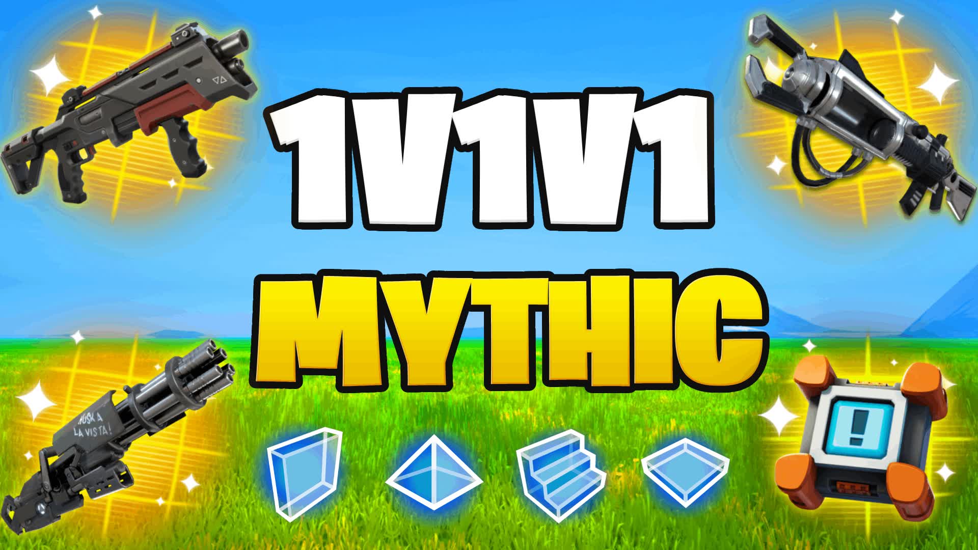 1v1v1 mythic realistics hero 1v2 pvp 5018-3900-1703 by 1v1v1-super-ffa - Fortnite Creative Map ...