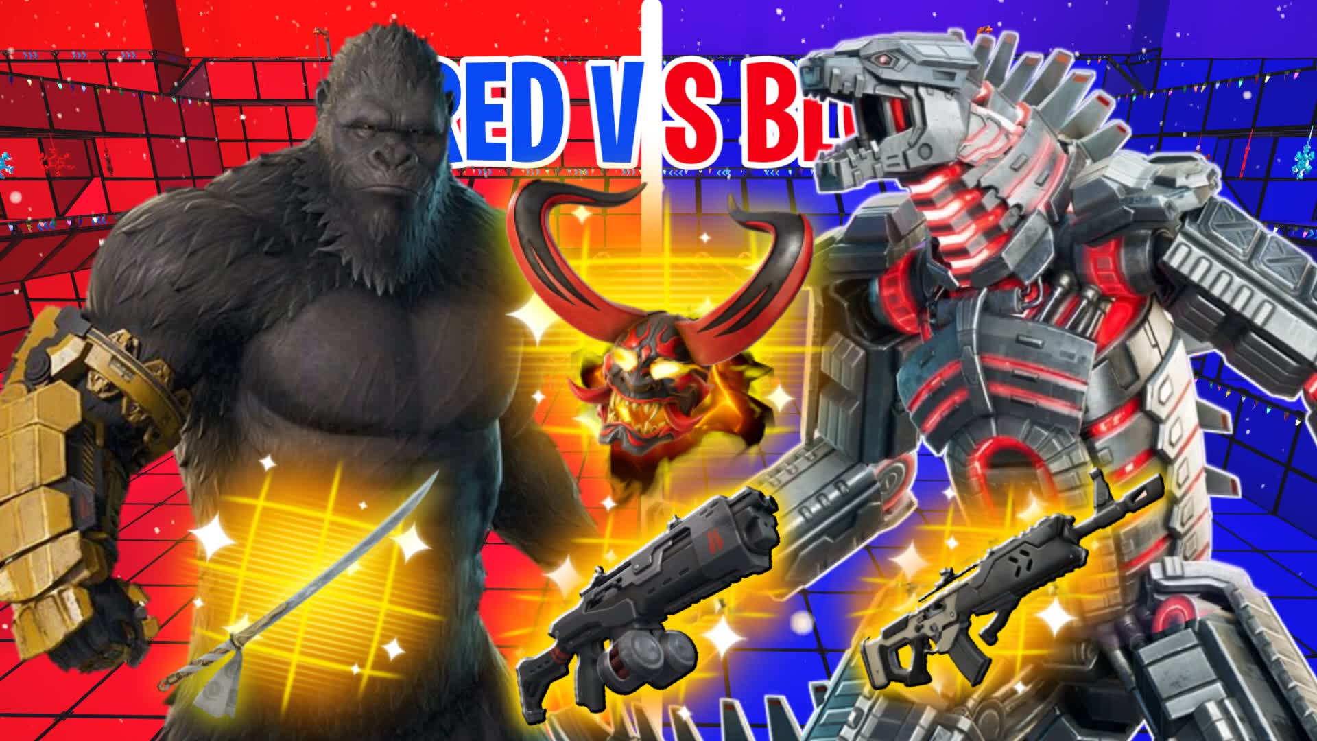 GODZILLA VS KONG WITH EVERY GUNS🔴🔵 3514-2680-4789 by maaran - Fortnite ...