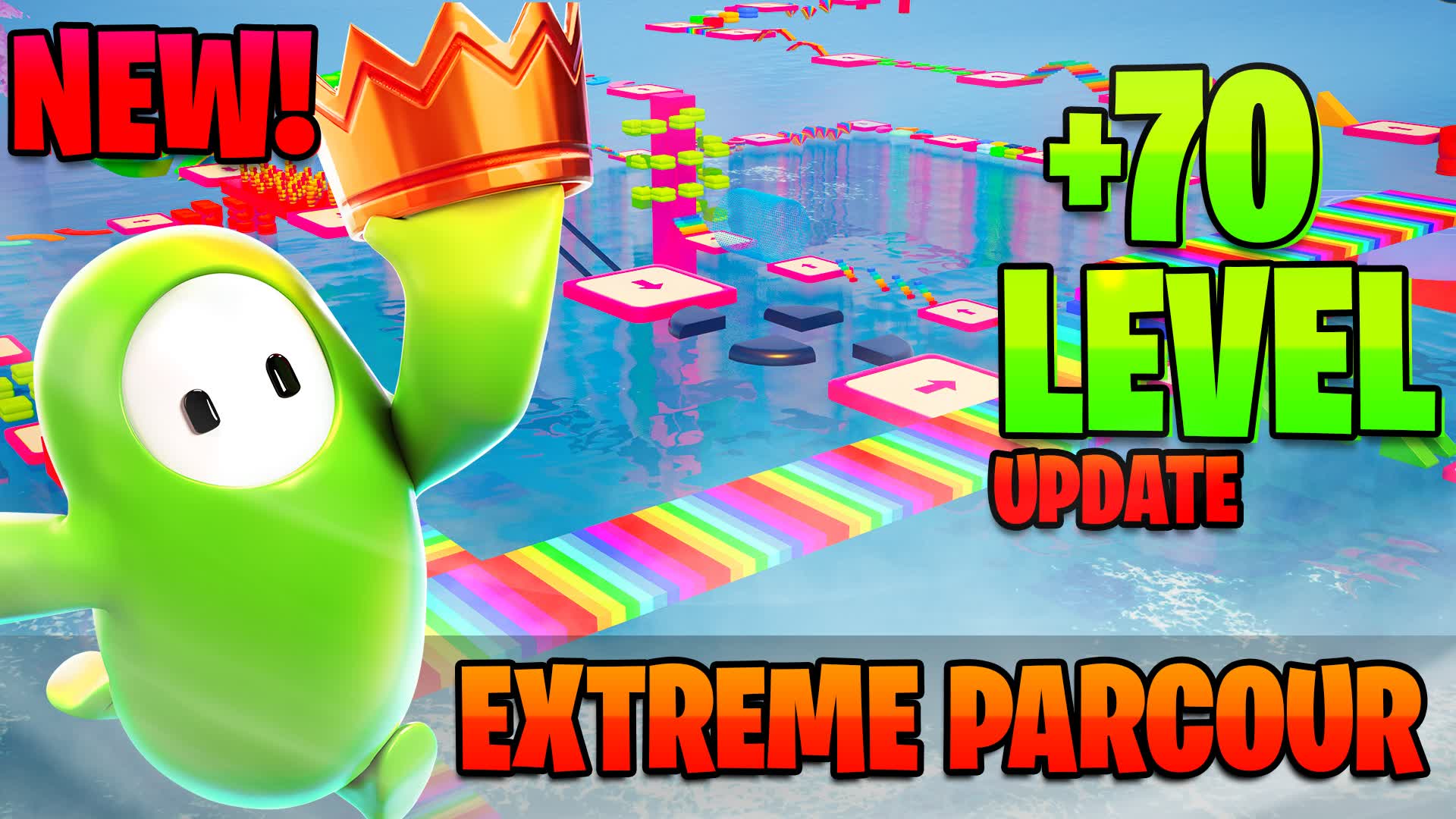 🌈 ULTIMATE OBBY PARKOUR – 70+ LEVEL 1886-3369-4888 by ova_studio - Fortnite