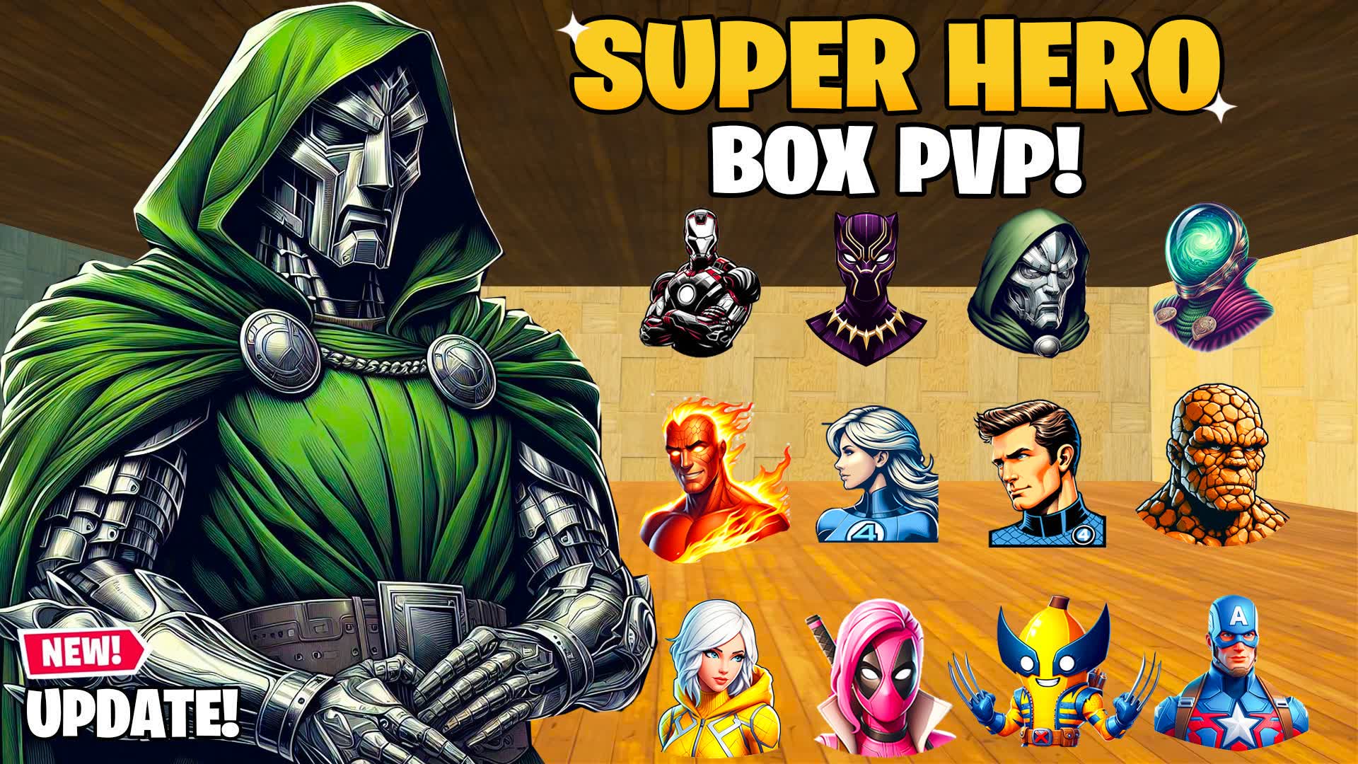 📦SUPERHERO BOX PVP📦 0691-3394-0082 by shurkyfn - Fortnite Creative Map ...