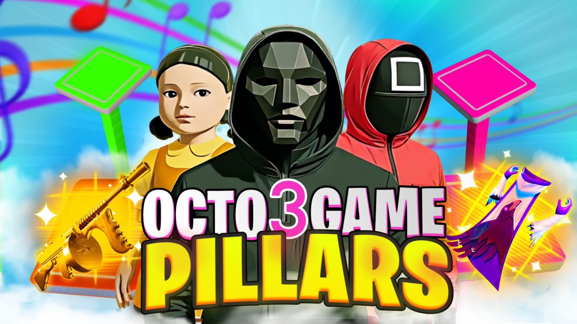 OCTO GAME 3 PILLARS 🦑 2157-7824-1093 di maxypoo - Fortnite