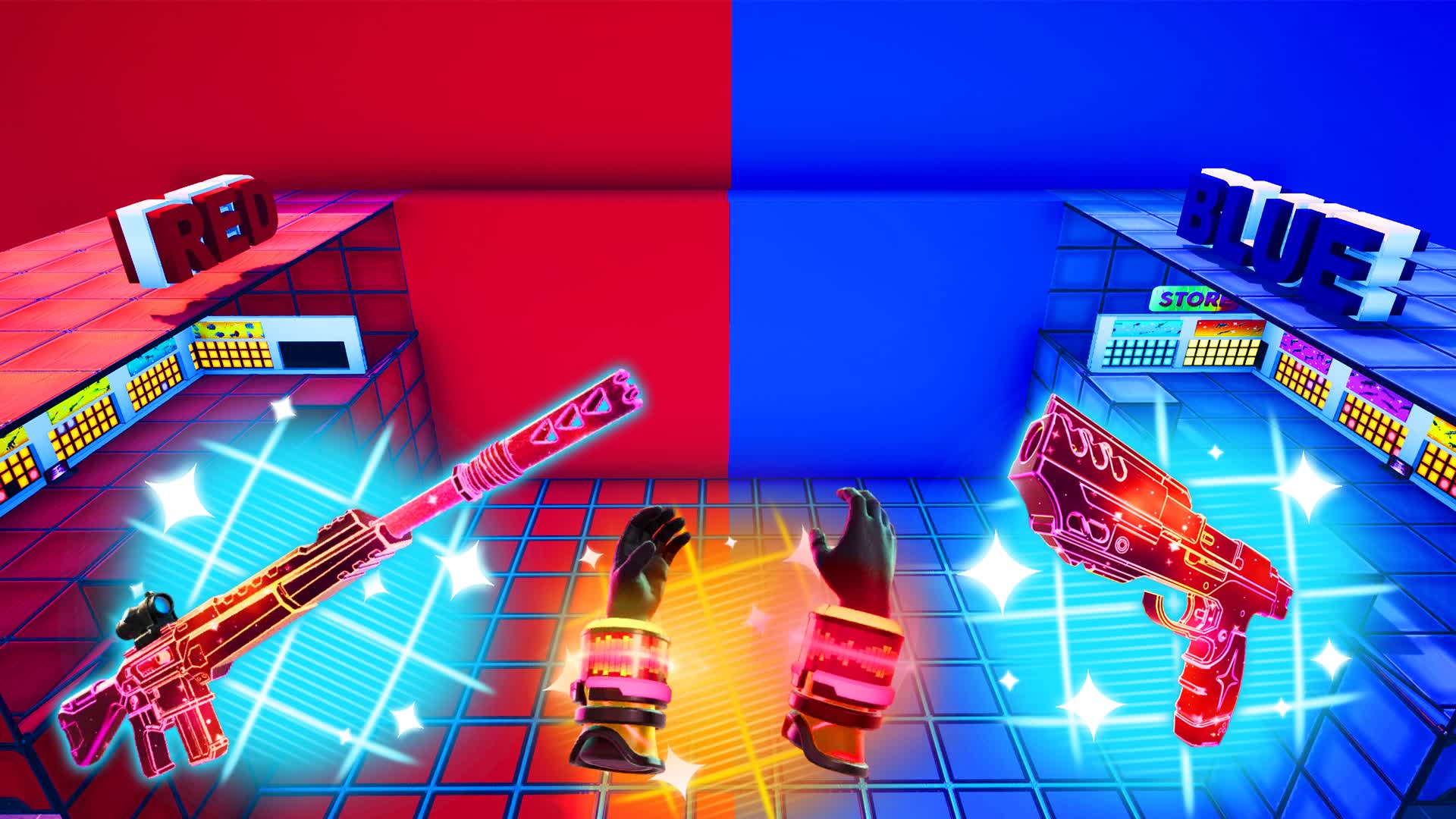 [NEW WEAPONS] EXOTIC RED VS BLUE 🔵🔴 3115-5983-4499 by theu13 - Fortnite ...