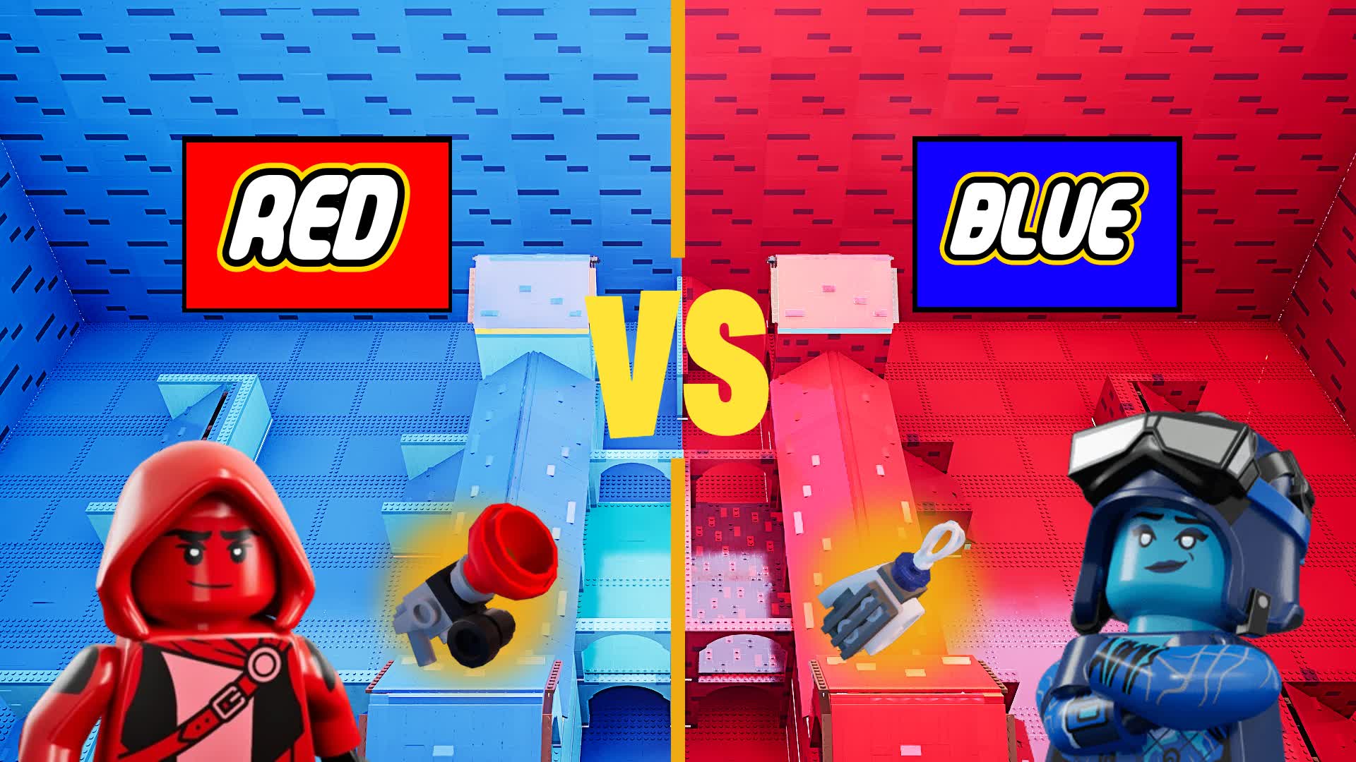 Brick Red vs Blue 🔴🔵 5321-7874-0141 by ookwost - Fortnite Creative Map ...