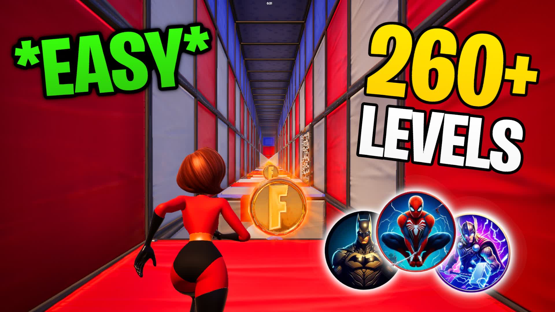 🦸 SUPERHERO PARKOUR 260+ 6881-4322-5506 by vorlaxifus - Fortnite Creative Map Code - Fortnite.GG