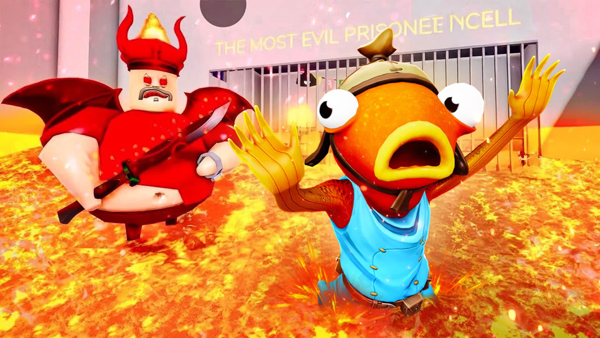 Evil Barry prison run but floor is lava 6032-7082-8509 by mbv - Fortnite Creative Map Code ...