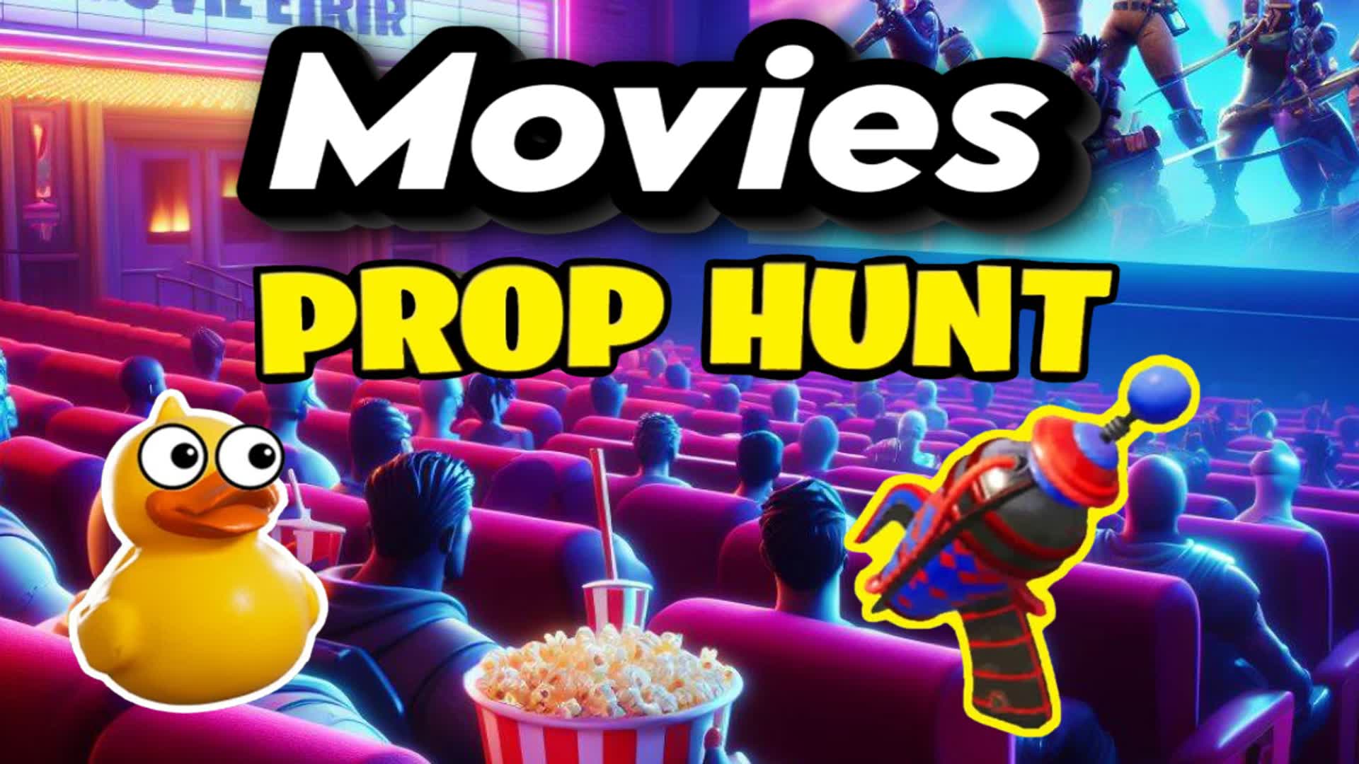 MOVIE THEATER PROP HUNT🍿 1315-7883-1232 by clmzi - Fortnite Creative Map Code - Fortnite.GG