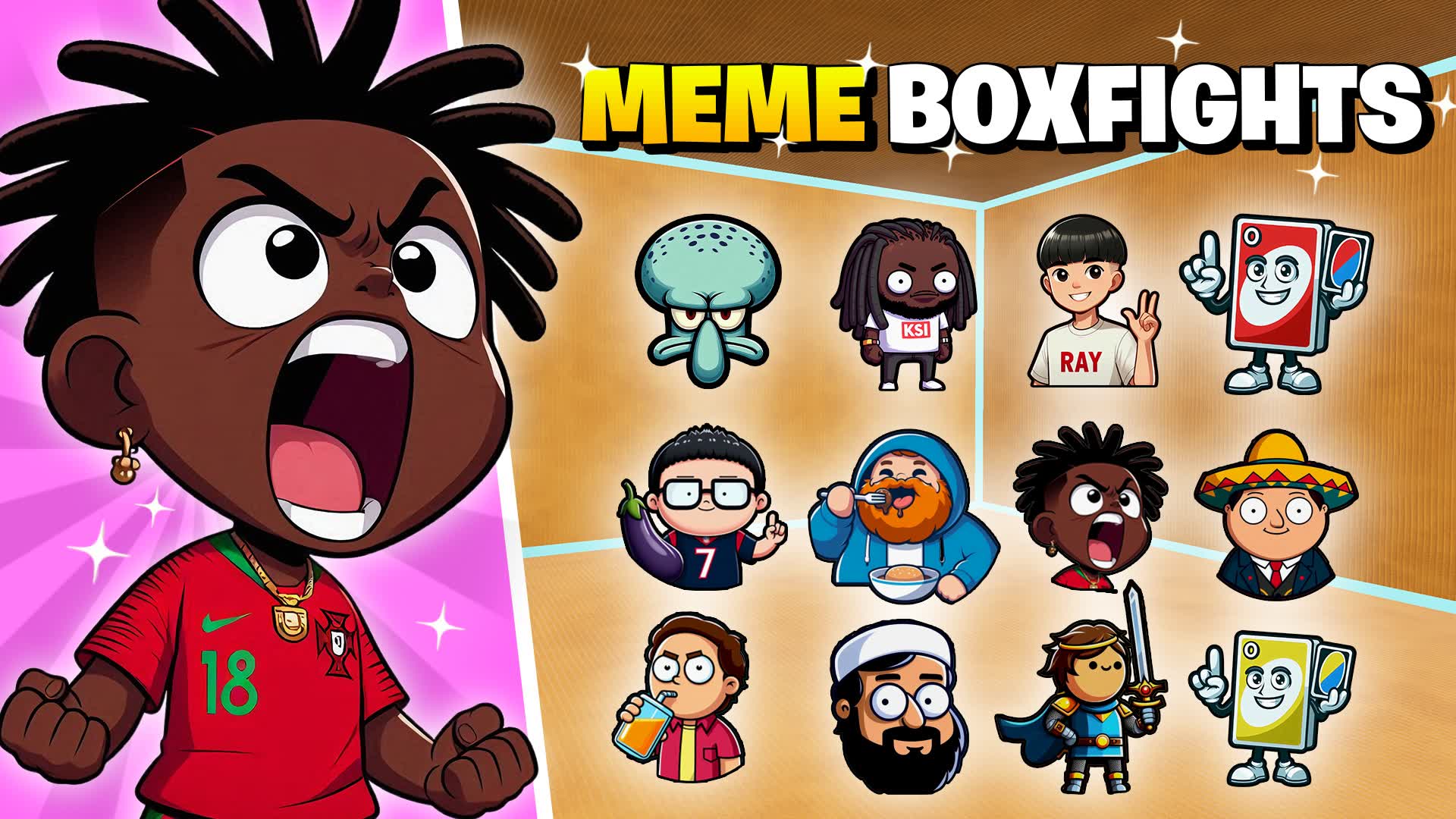 MEME BOXFIGHTS 👑 3615-8001-8139 من ابتكار jeremytheking5 - Fortnite