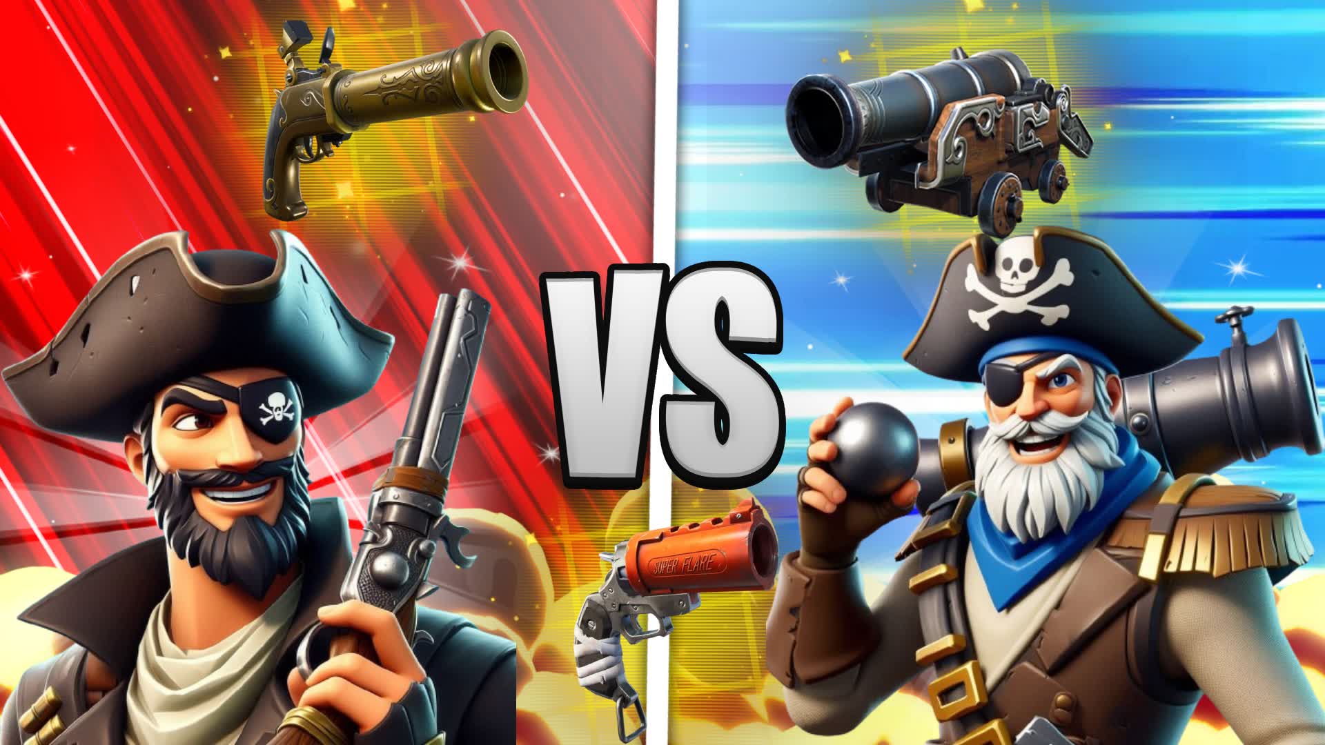PIRATES RED VS BLUE 🔴🔵 1567-1541-1283 من ابتكار chartino - Fortnite
