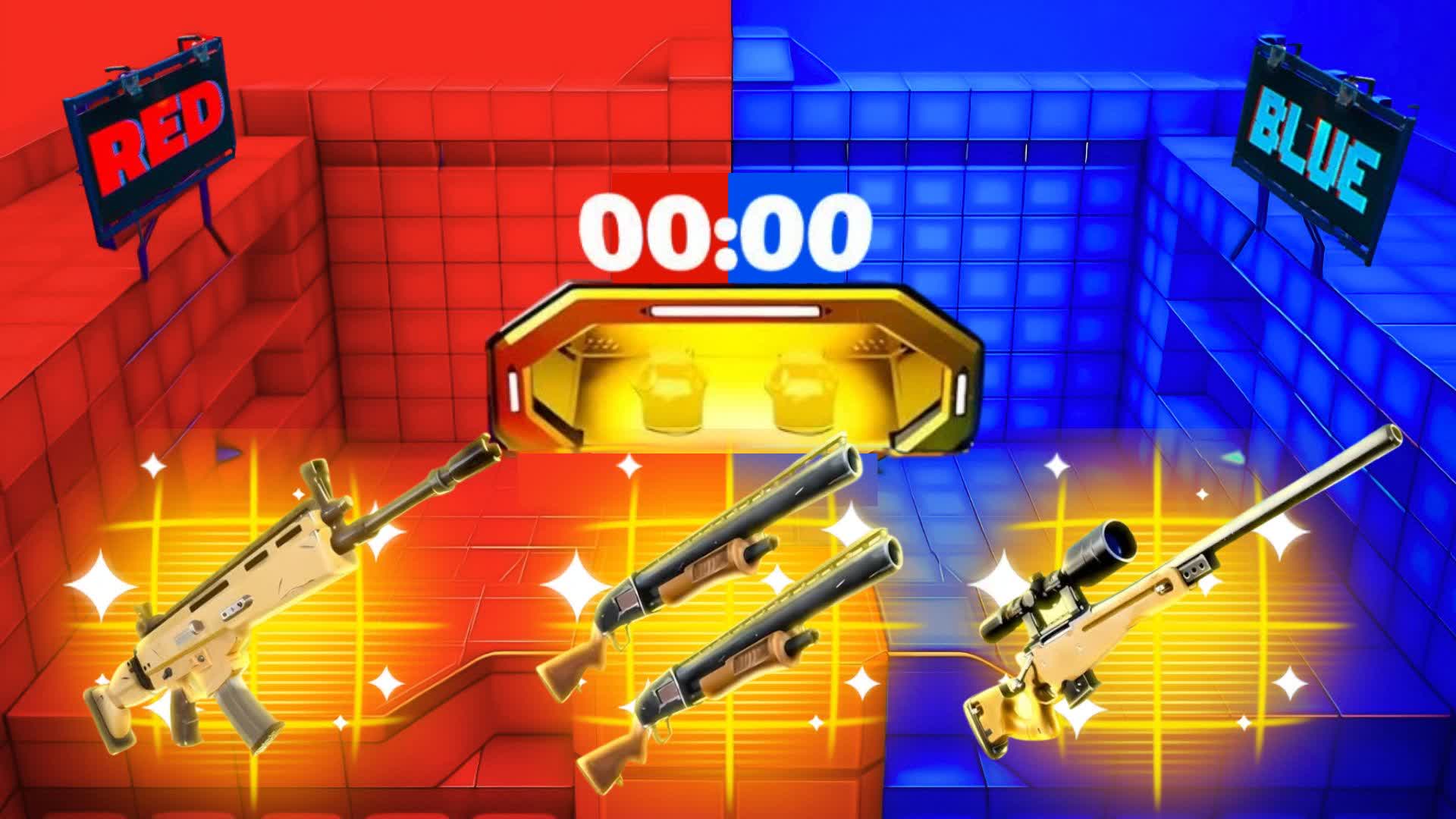 CRAZY RED VS BLUE 🔴🔵(PRO) 6116-4403-6979 by nevuproject - Fortnite