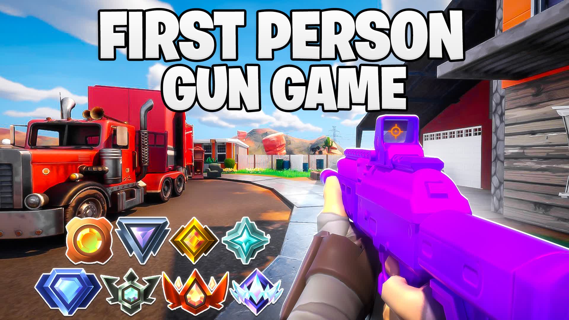 👥FIRST PERSON GUN GAME 2205-7598-1408 by jimke - Fortnite