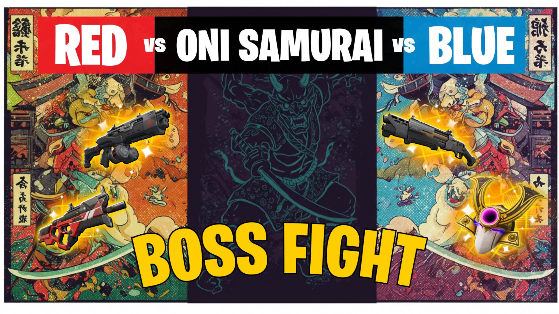 RED VS BLUE VS ONI SAMURAI 4888-5191-3911 by tete_fn - Fortnite ...