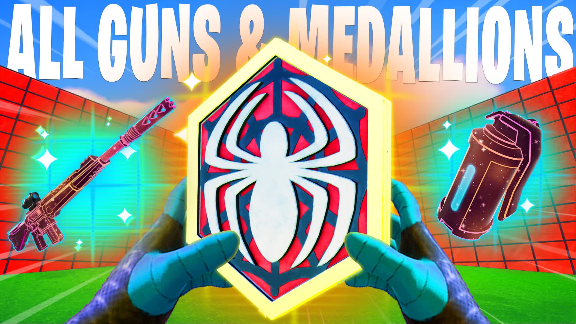 ALL WEAPONS & MEDALLIONS FFA 9344-3146-0899 by tomato - Fortnite ...