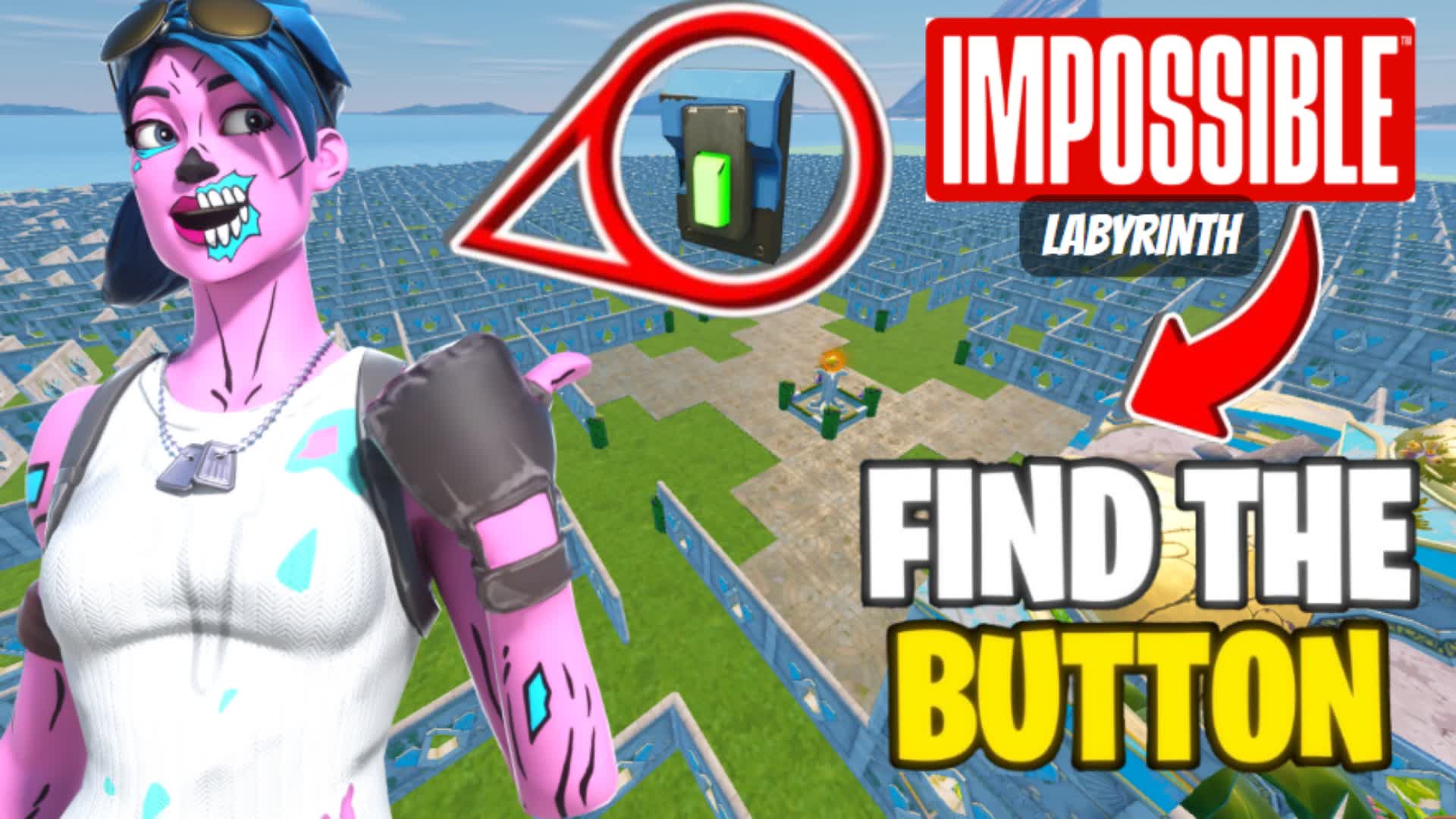 FIND THE BUTTON in the LABYRINTH 0940-6566-0032 by nathoxx - Fortnite