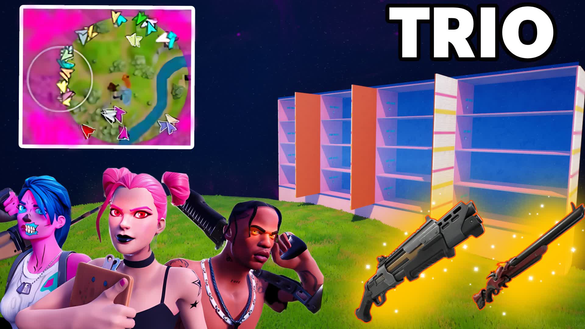 🔥TRIO ZONE WARE 🔥40 Players 0232-9875-2431 by qma - Fortnite Creative ...
