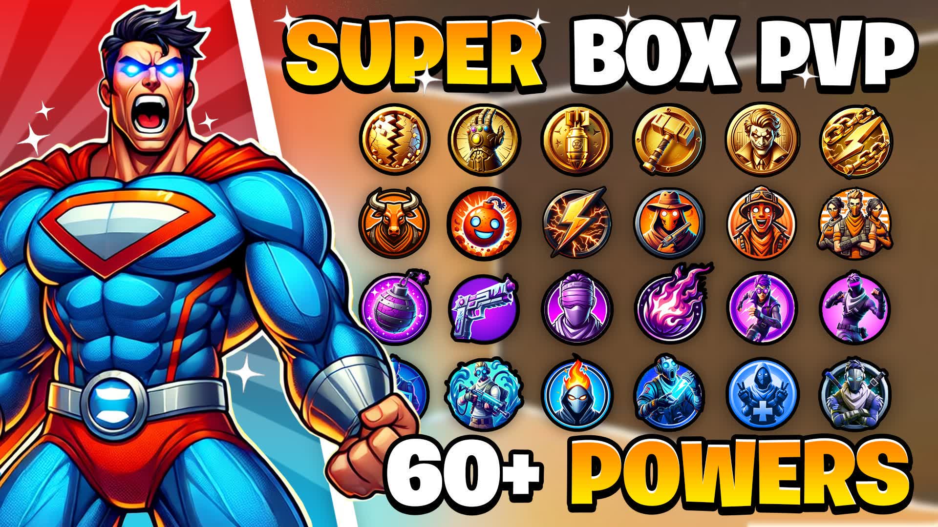 SUPERHERO BOX PVP 📦 60+ POWERS 4755-3618-7195 by wann - Fortnite ...