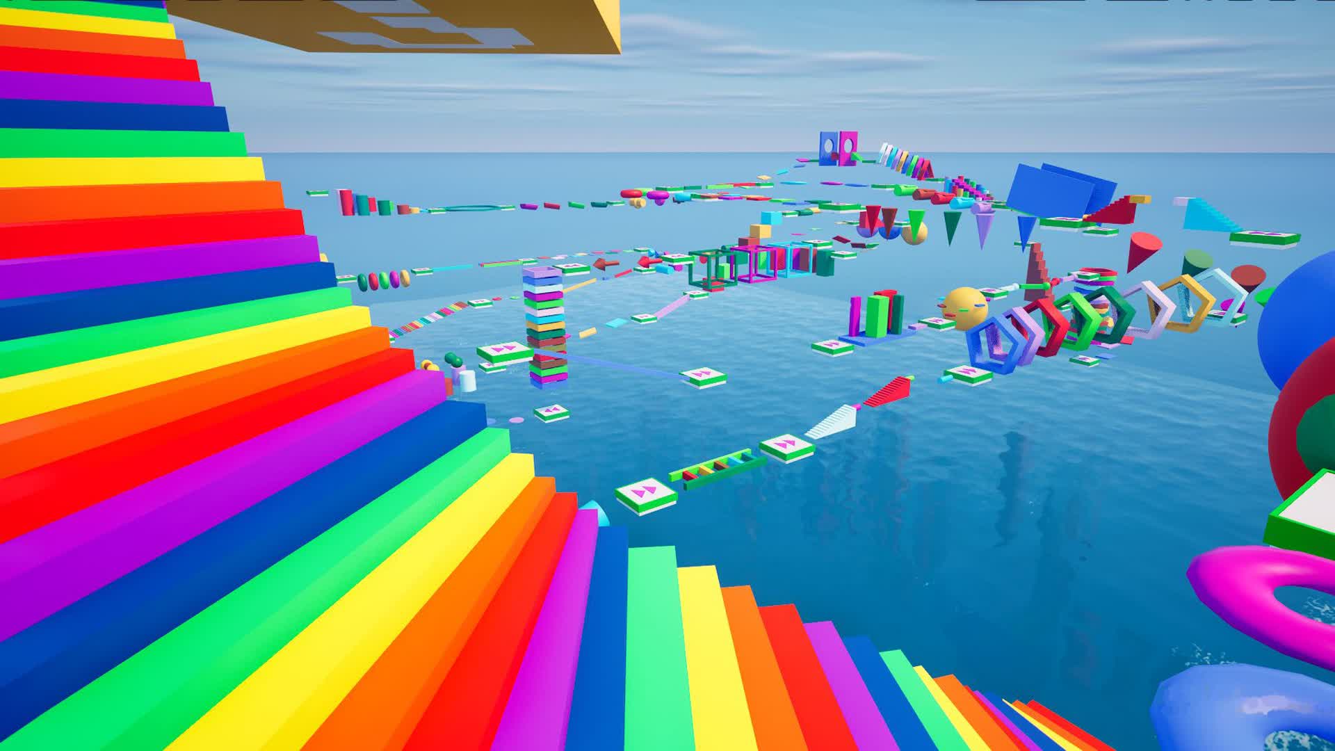 OBBY SUPER EASY PARKOUR! ⭐ 8119-6704-6606 من ابتكار takarr - Fortnite