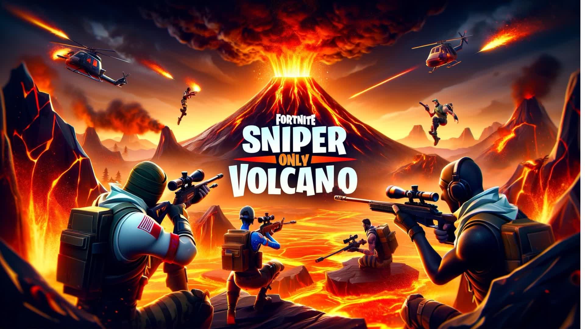 SNIPER ONLY VOLCANO 4797-3298-7360 by futubb - Fortnite Creative Map ...