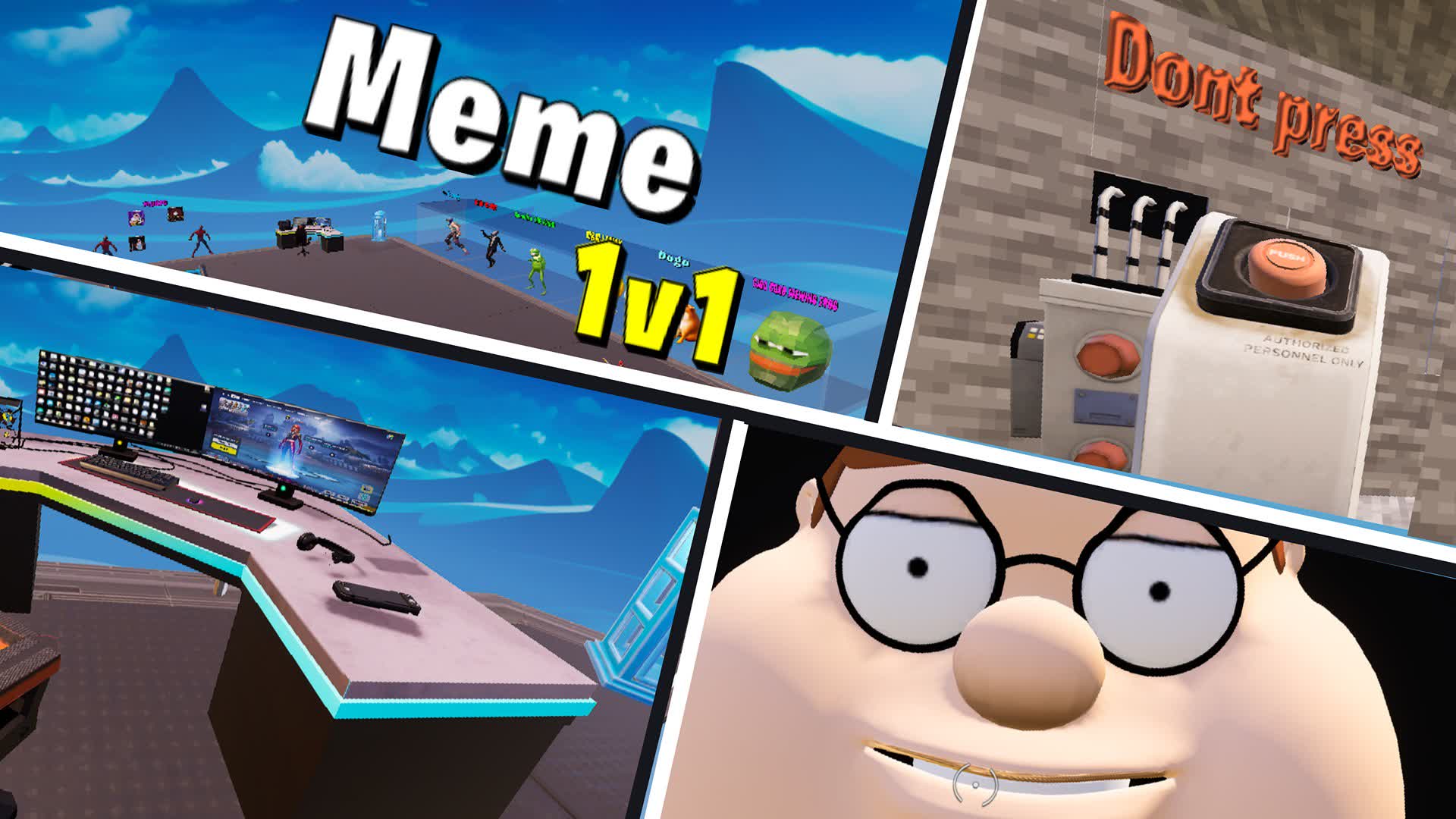 ⭐Meme 1v1s⭐ 8177-1451-1947 by clufnbr - Fortnite Creative Map Code ...