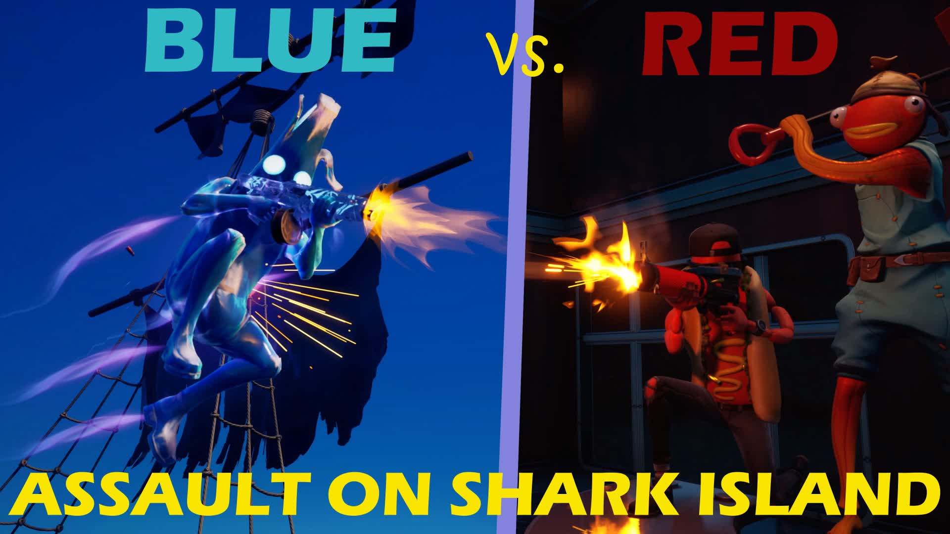Red vs. Blue: Assault on Shark Island 0535-7475-3552 by notbanan ...